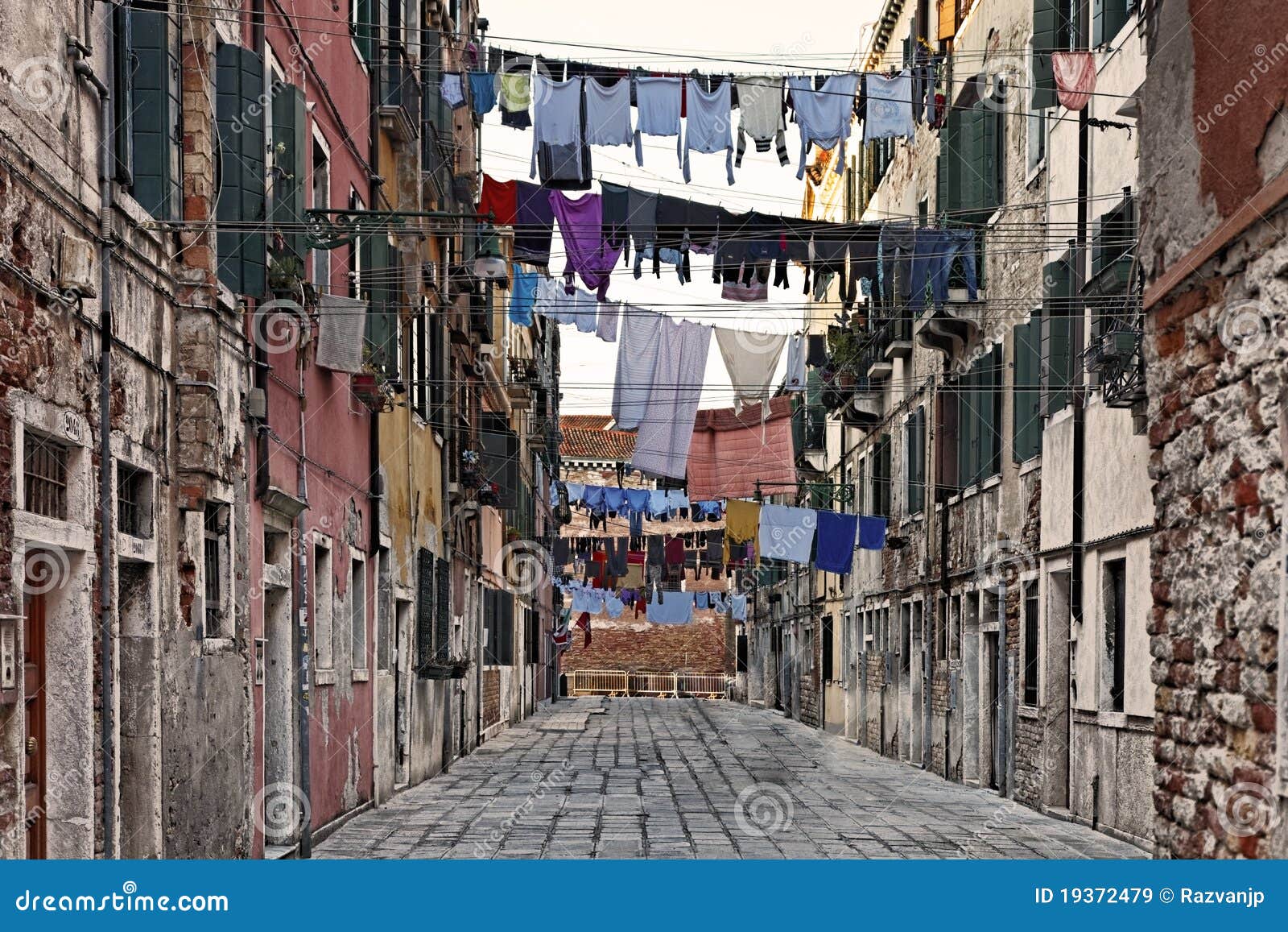 Italian street stock image. Image of clothes, strings - 19372479