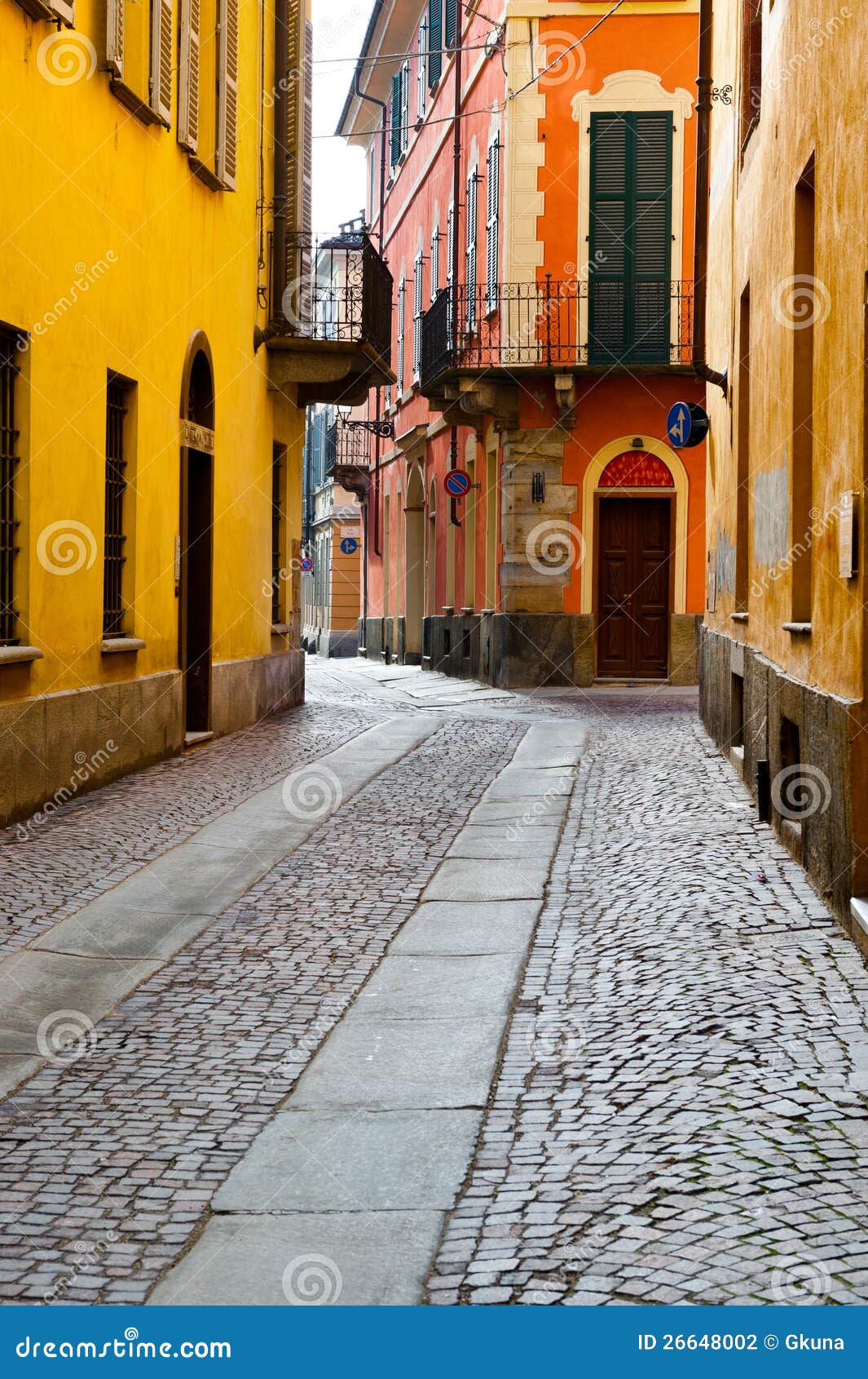 Italian Street stock photo. Image of historic, grid, renewal - 26648002