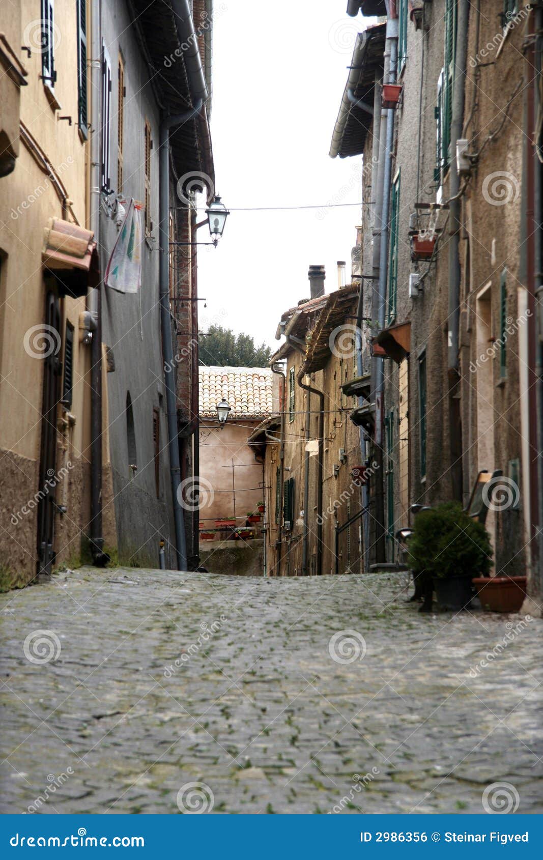 Italian street stock photo. Image of style, bench, brich - 2986356