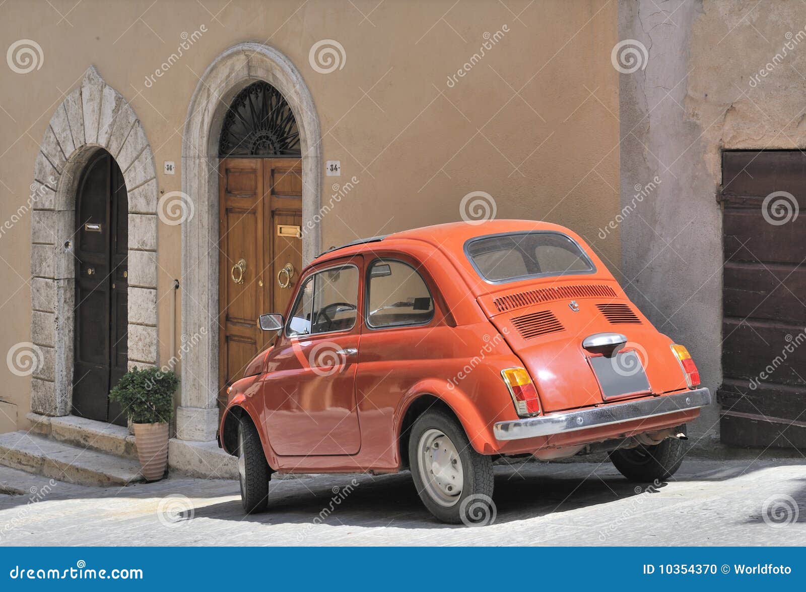 Italian street scene stock photo. Image of door, vintage - 10354370