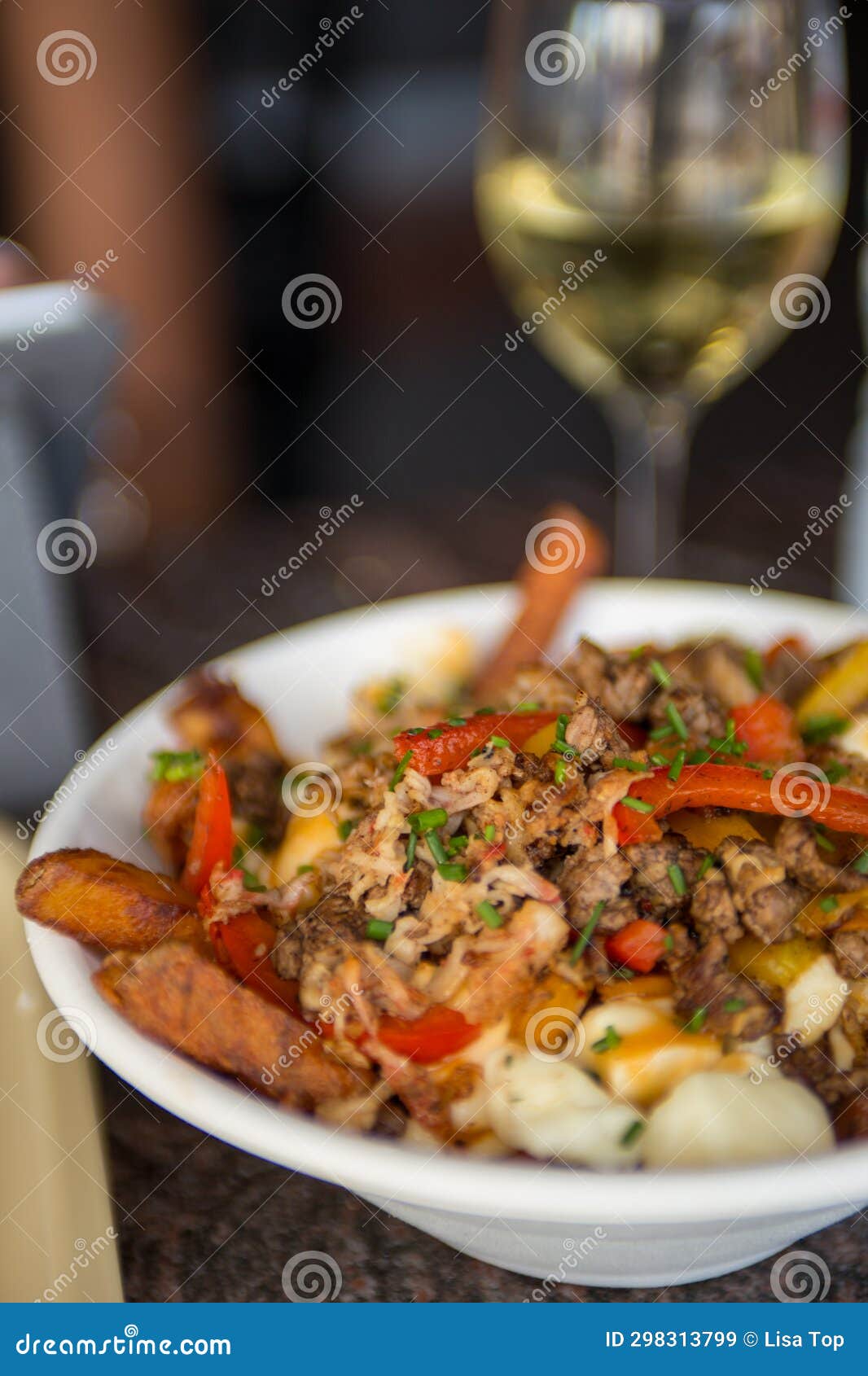Italian style poutine stock image. Image of meaty, food - 298313799