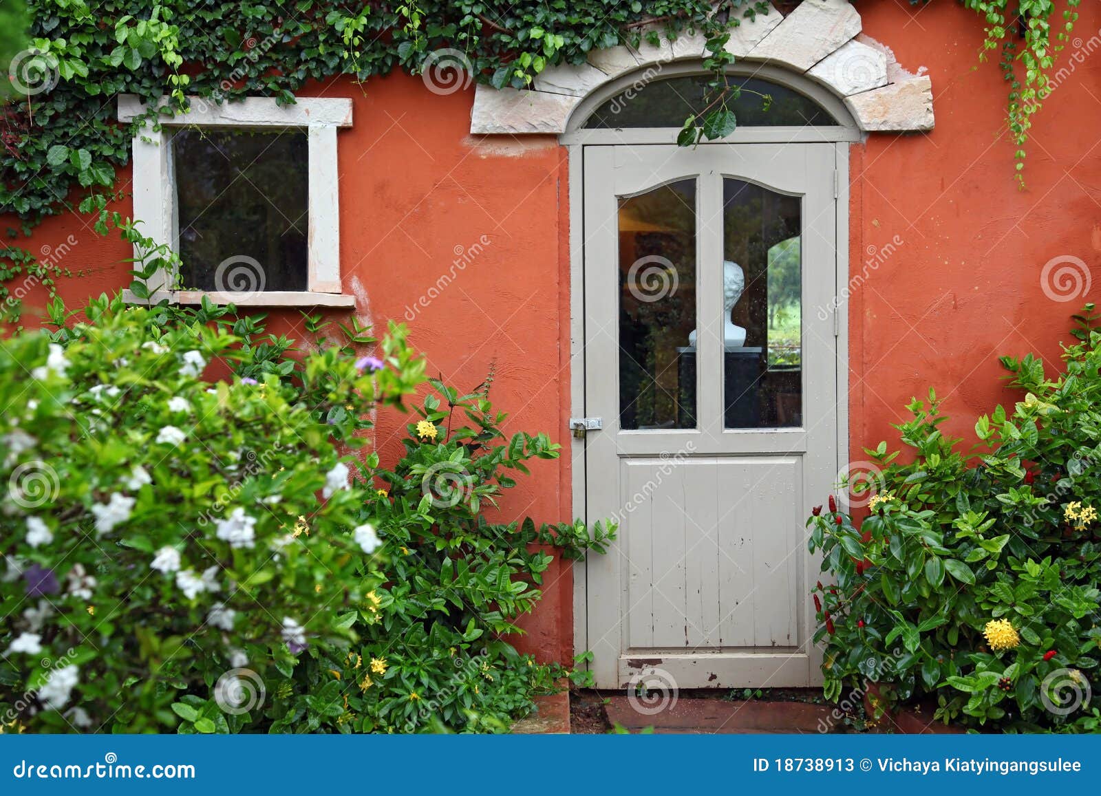 Italian Style Window and Door Stock Image - Image of detail, building ...
