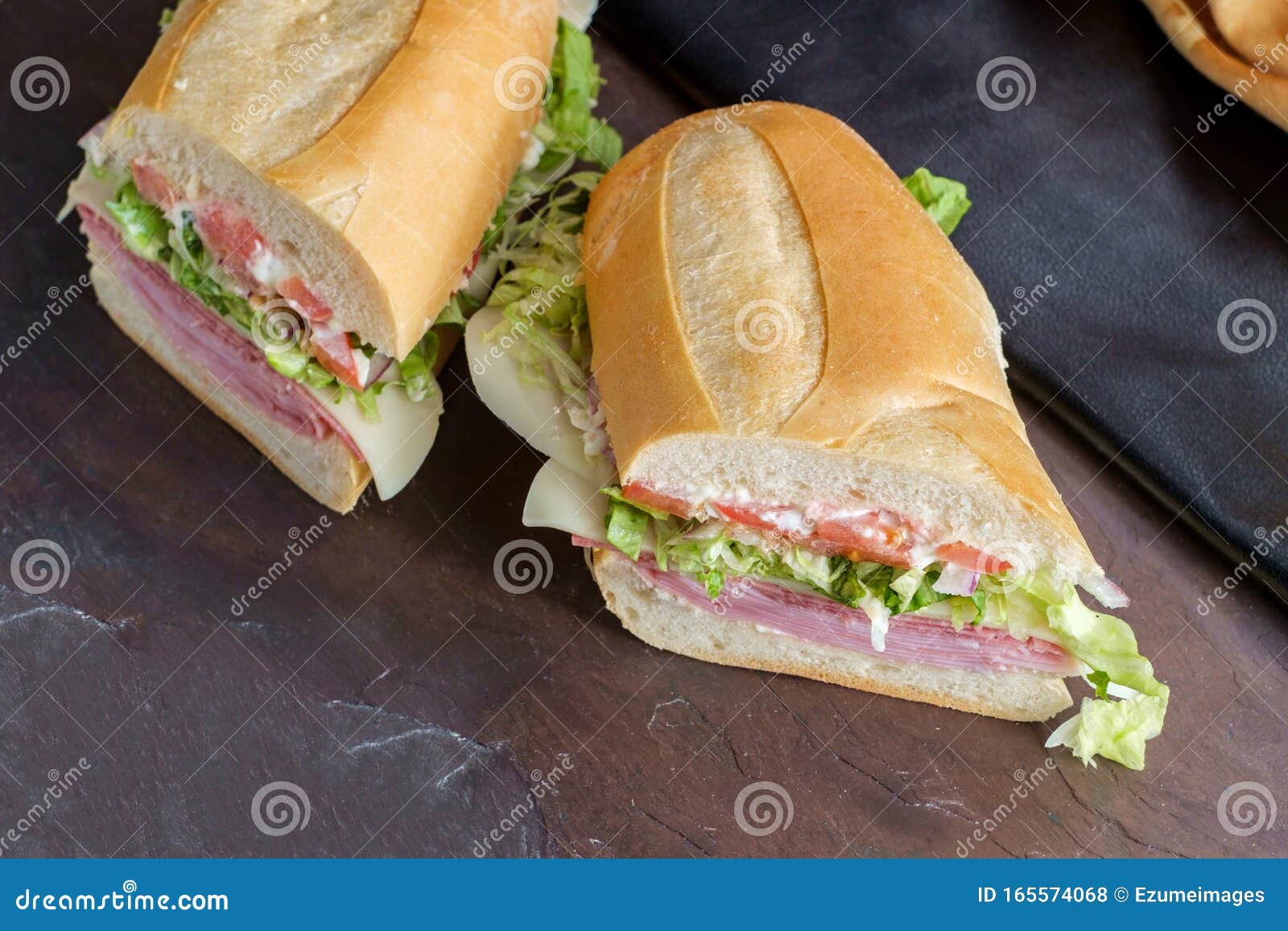 Italian Sub Sandwich stock photo. Image of meat, eating - 165574068