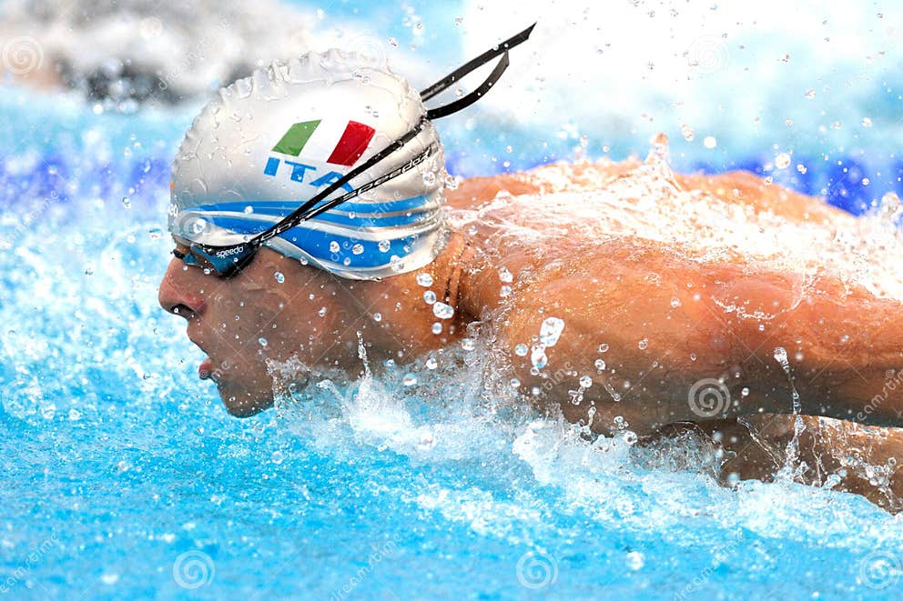 Italian Swimmer editorial photography. Image of budapest - 17696942