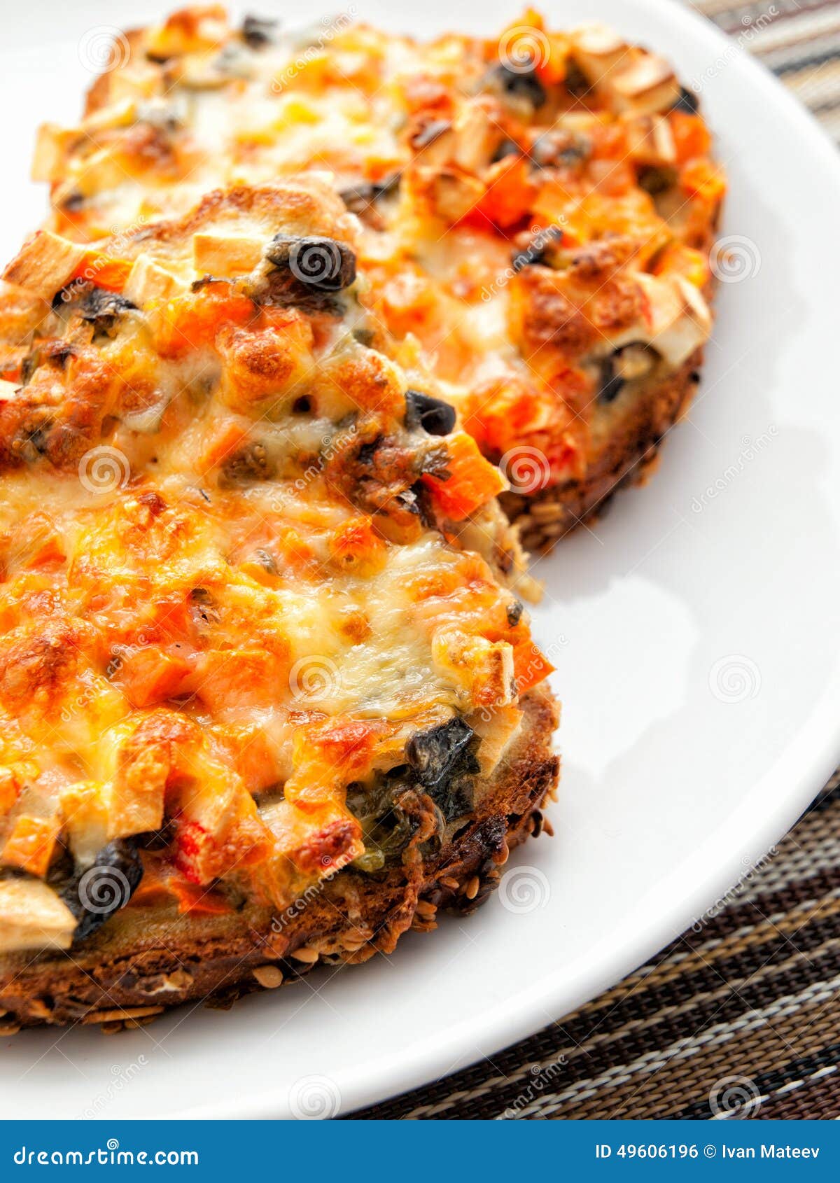 Italian toasts stock photo. Image of gourmet, olive, indoors - 49606196