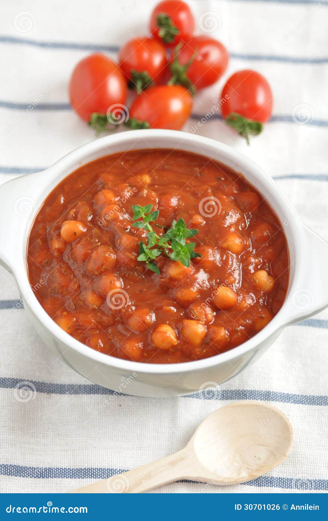 Italian Tomato Bean Soup stock photo. Image of closeup - 30701026
