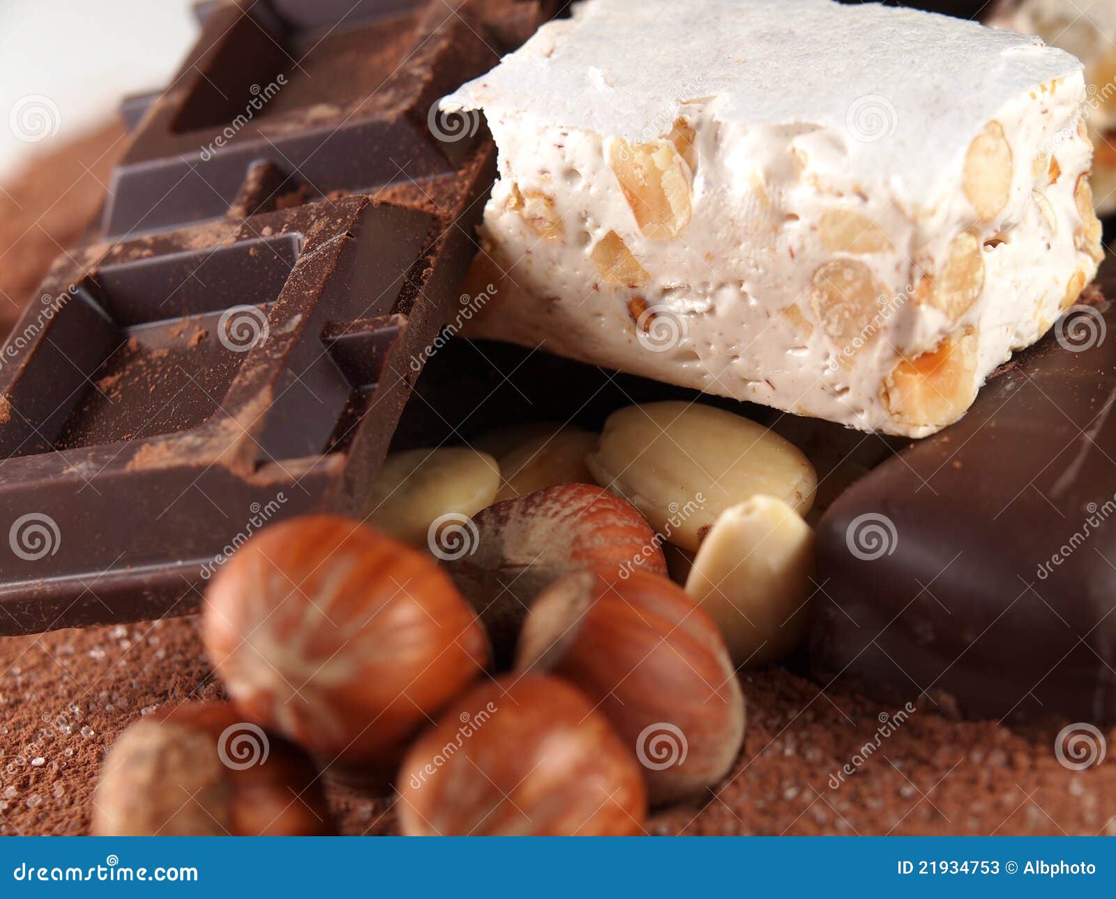 Italian torrone sweet stock image. Image of plum, confectionery - 21934753