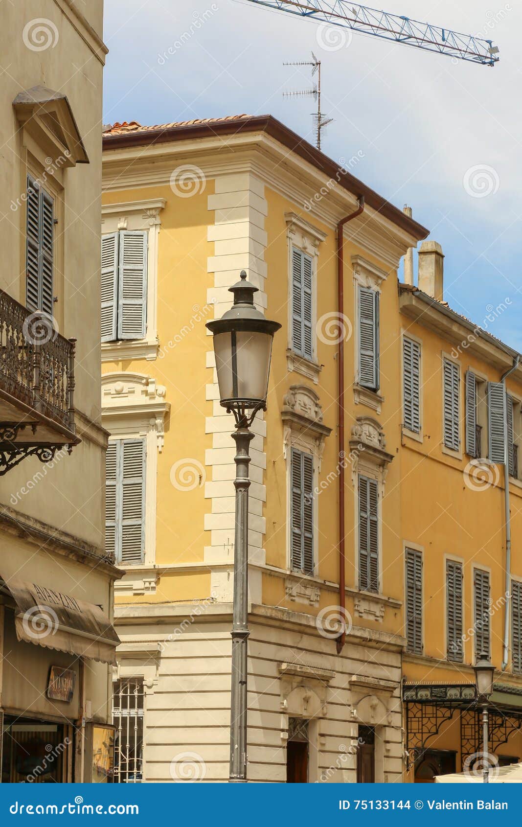 Italian traditional facade stock photo. Image of building - 75133144