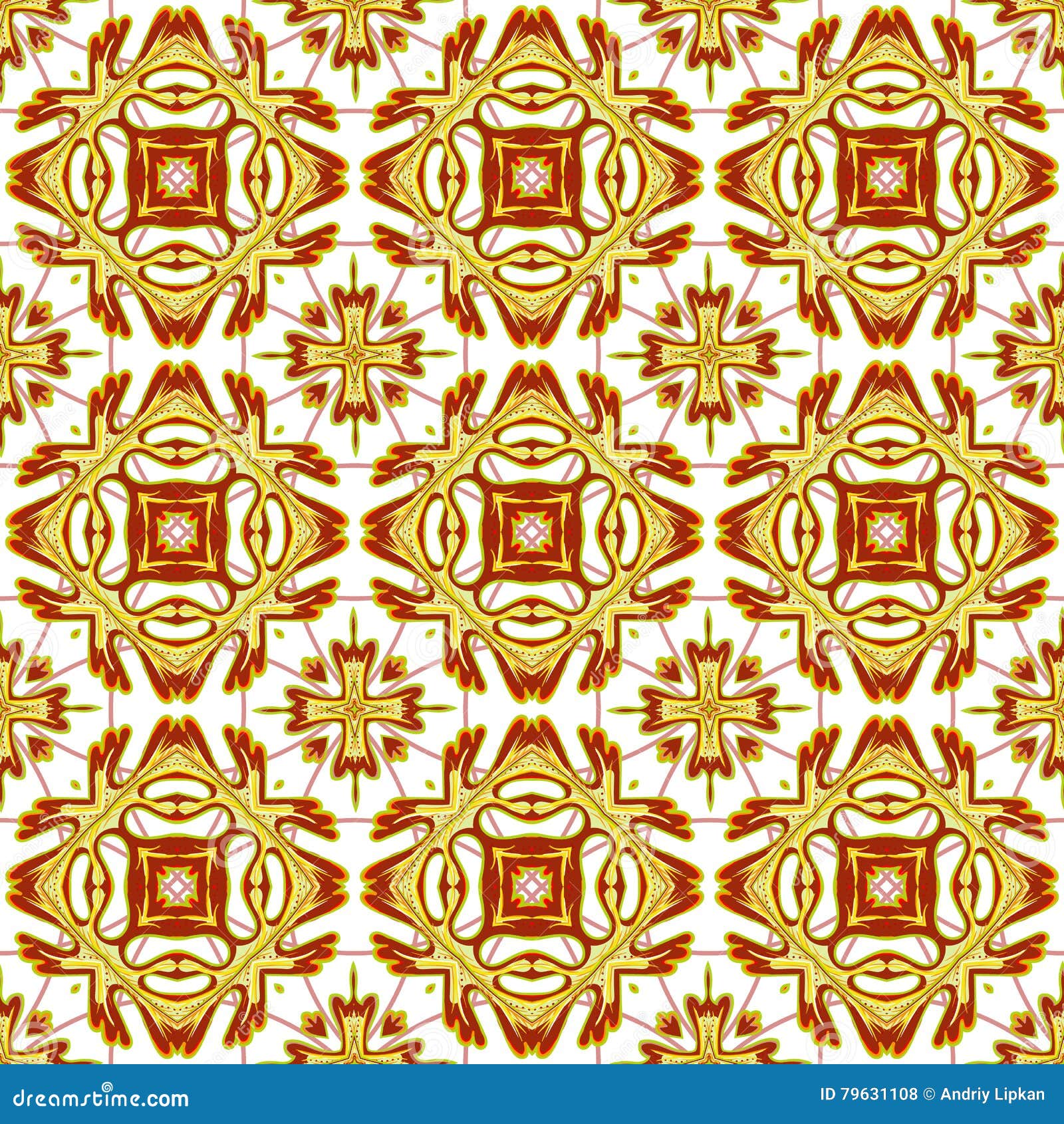 Italian Traditional Ornament, Mediterranean Seamless Pattern, Tile ...