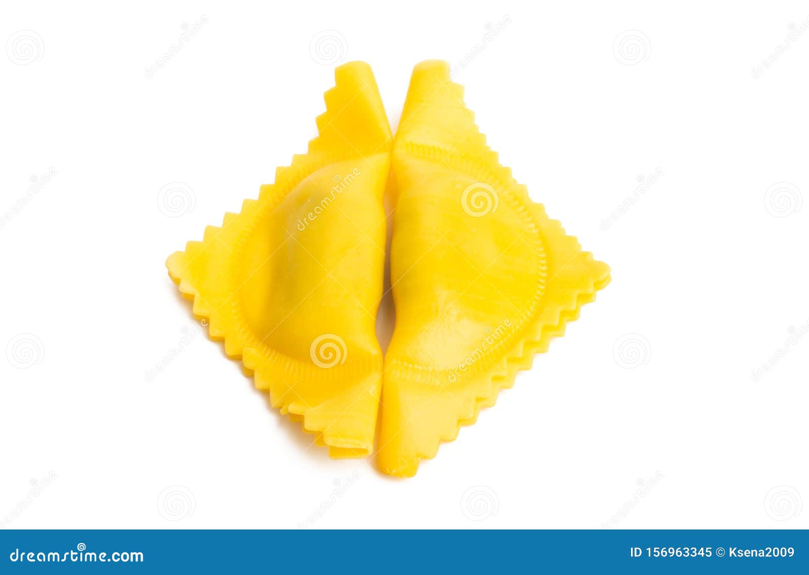 Italian Triangular Ravioli Isolated Stock Image - Image of studio ...