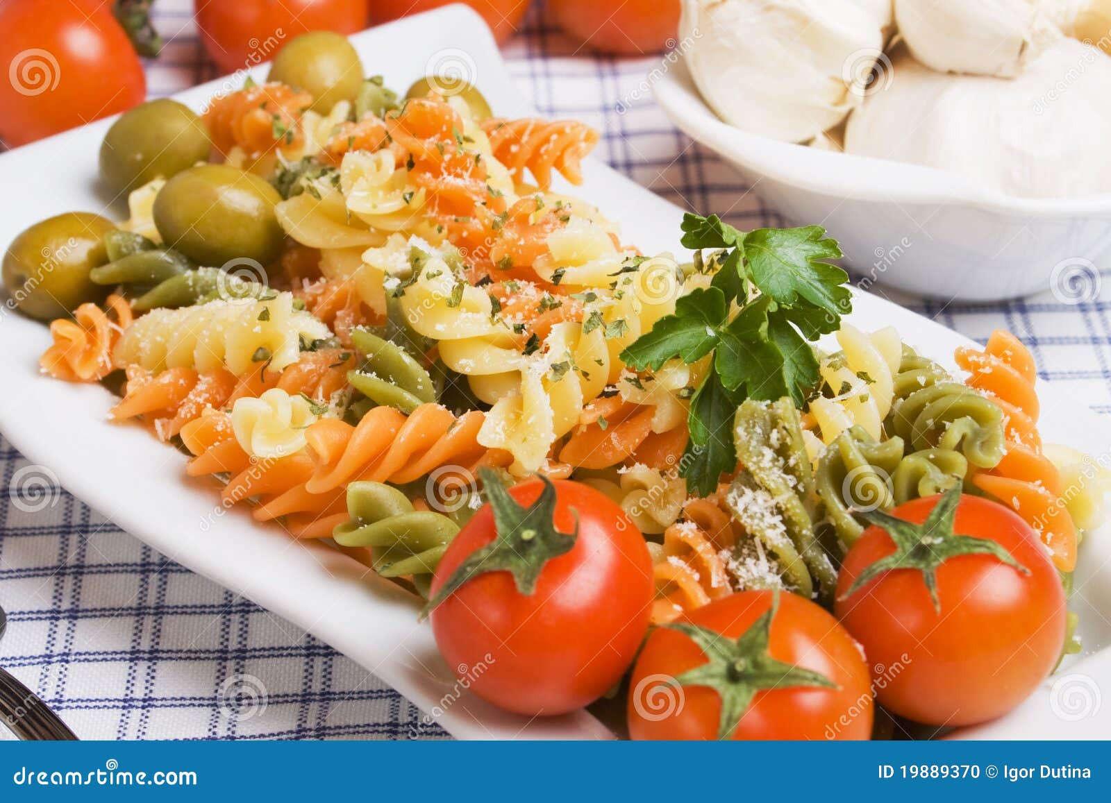 Italian tricolore pasta stock photo. Image of healthy - 19889370