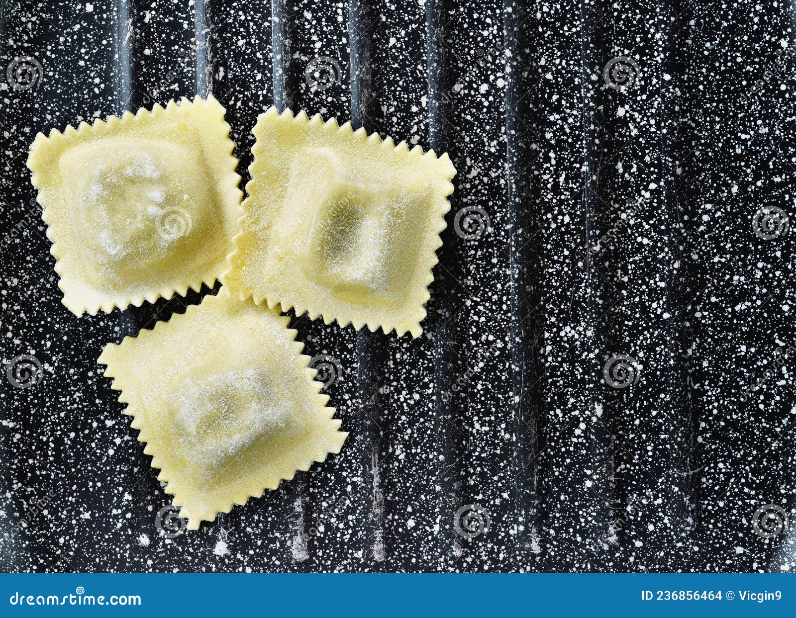 Italian Uncooked Ravioli on Table Stock Photo - Image of nutrition ...
