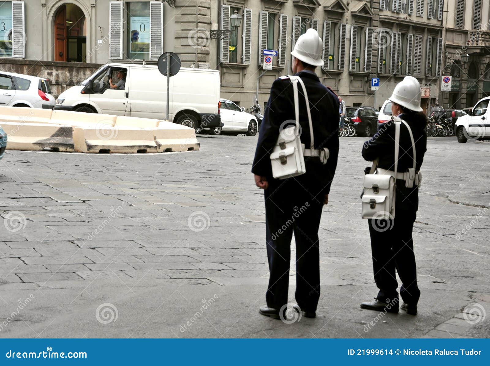 Italian Urban Police at Work Assuring Order and Law are Respected ...
