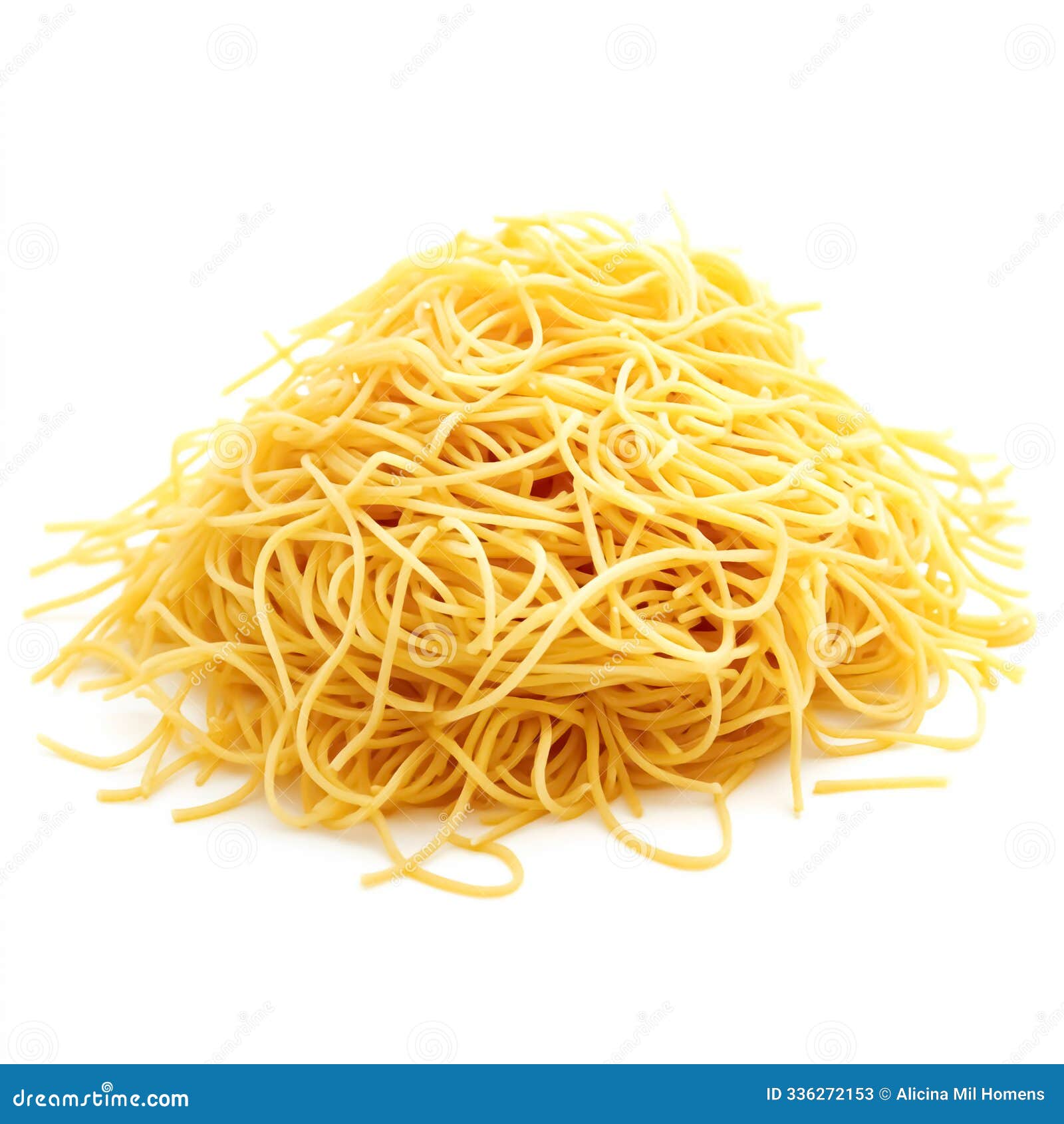 Italian Vermicelli Pasta On White Background Royalty-Free Stock ...