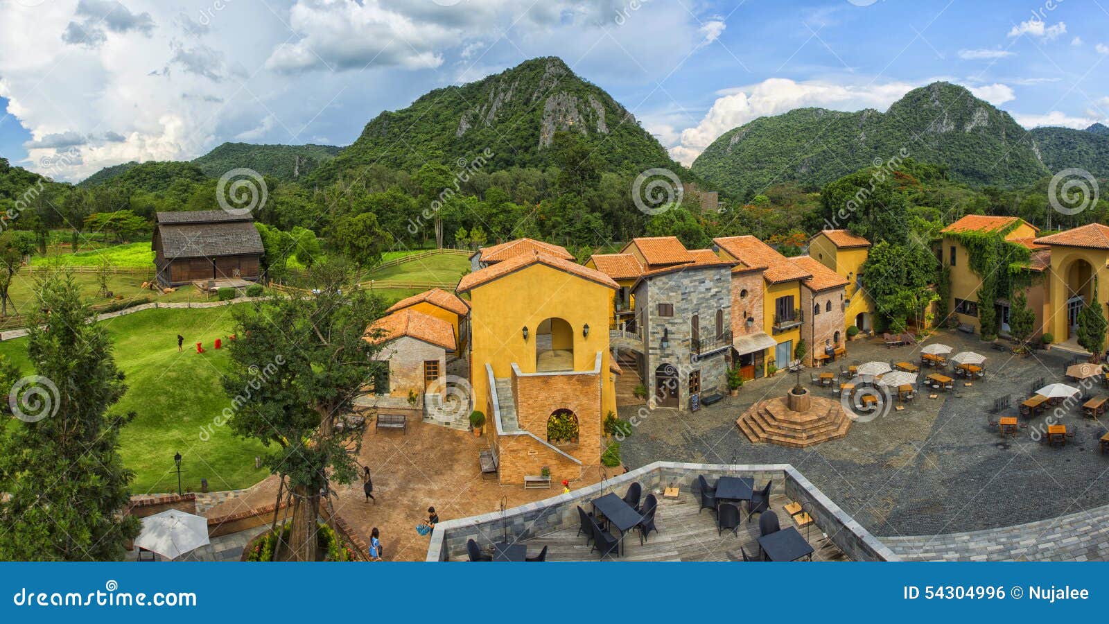 Italian village style stock photo. Image of village, italian - 54304996