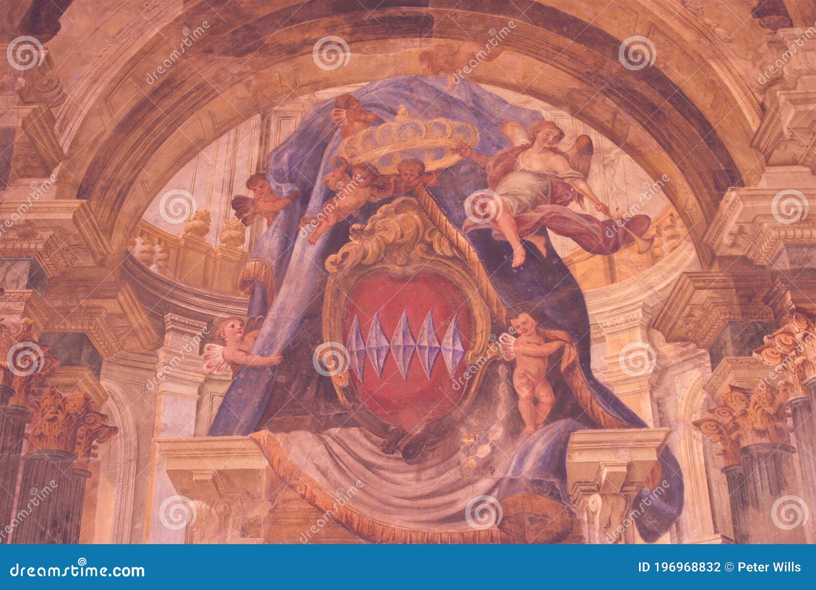 Italian Wall Mural in Sorrento, Italy Editorial Photography - Image of ...