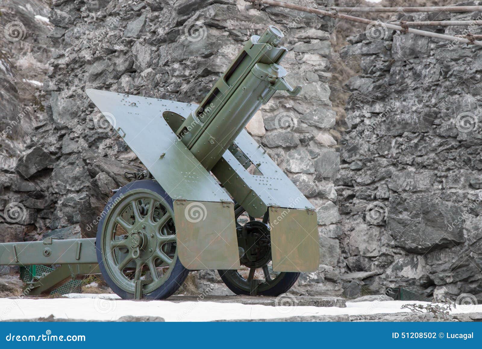 Italian Wheeled Howitzer 75/18 Model 35 Used in Second World War ...