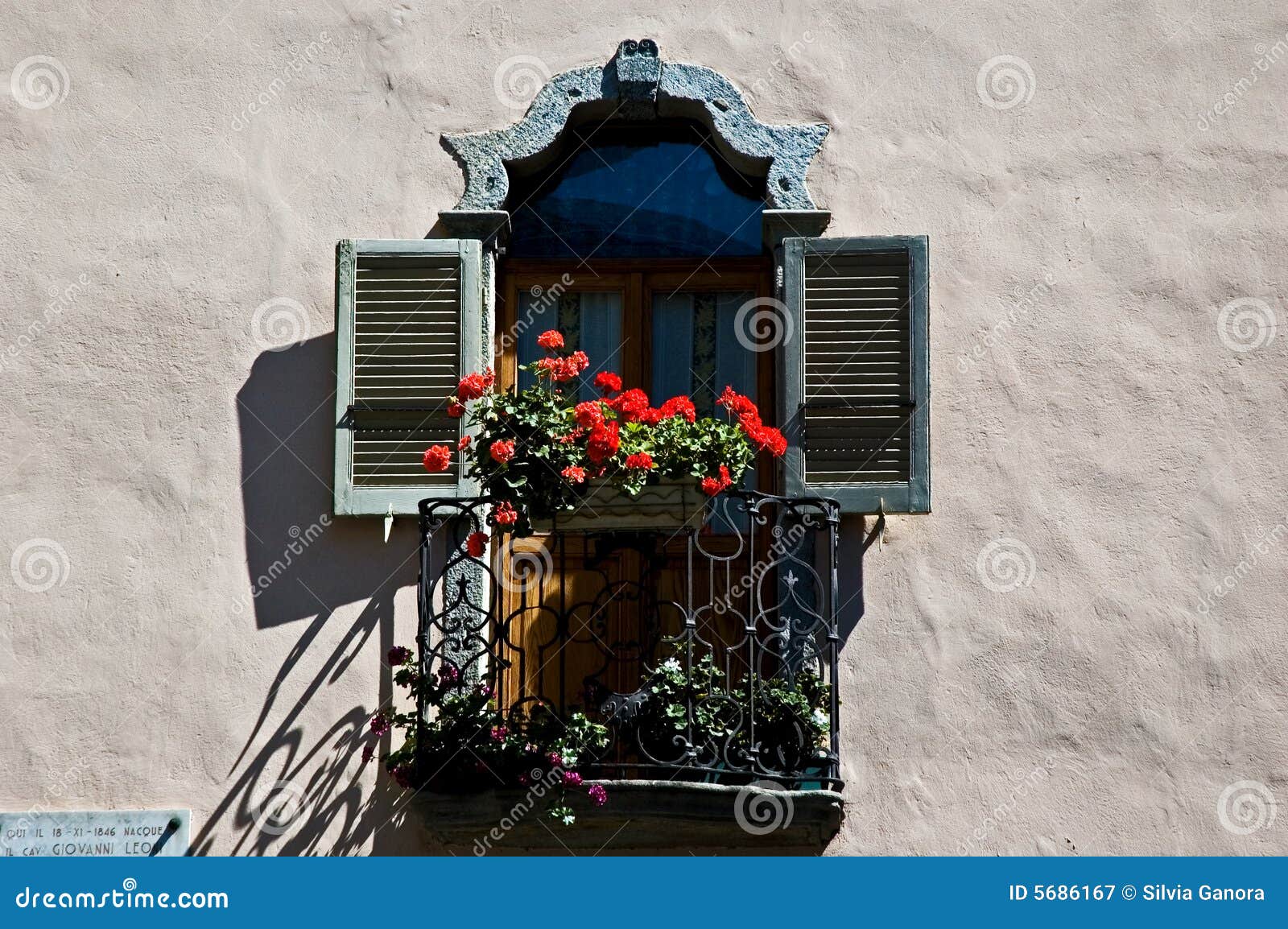 Italian window stock image. Image of architecture, balcony - 5686167