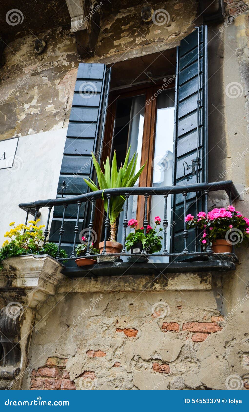 Italian window stock image. Image of green, tourist, romance - 54553379