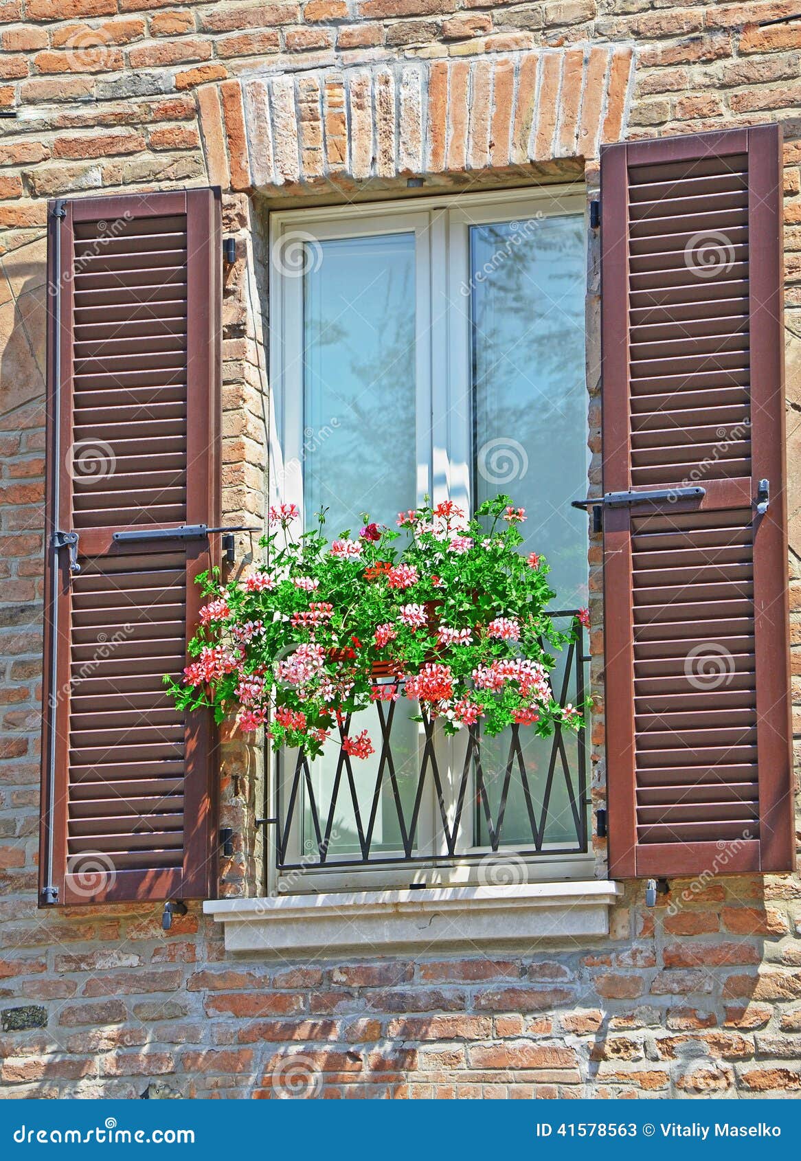Italian window stock image. Image of home, architectural - 41578563