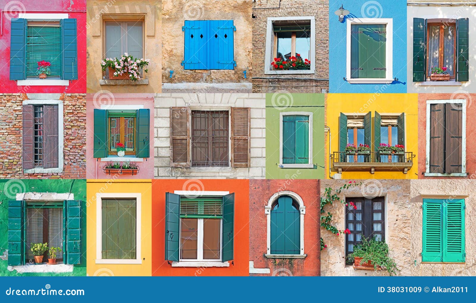 Italian windows stock image. Image of outside, picturesque - 38031009