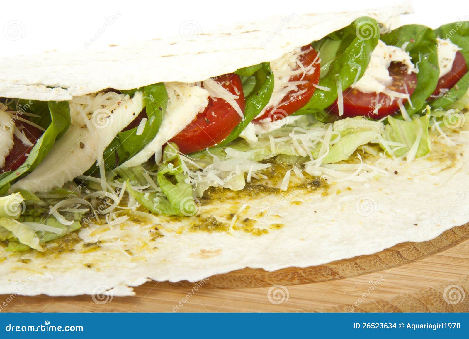 The italian wrap stock photo. Image of pesto, slice, famine - 26523634