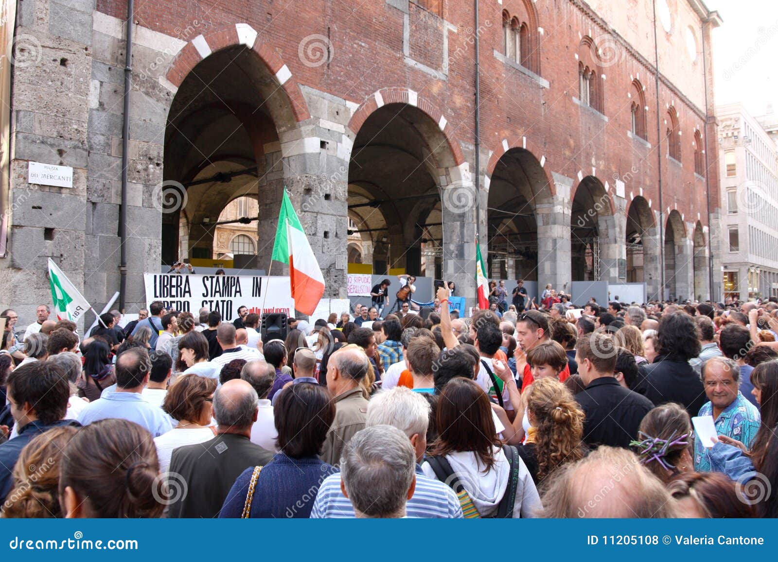 Italians Rally for Press Freedom Editorial Stock Photo - Image of ...