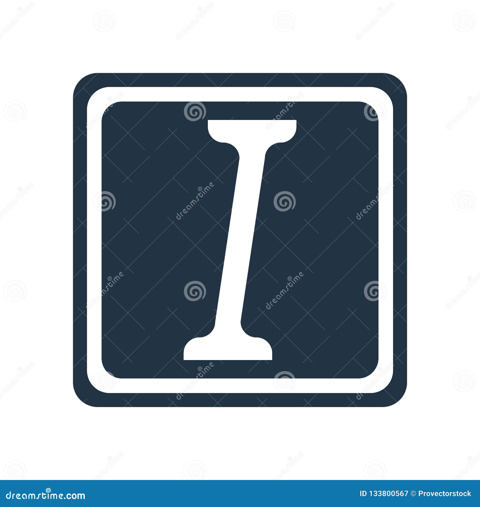 Italic Icon Vector Isolated on White Background, Italic Sign Stock ...