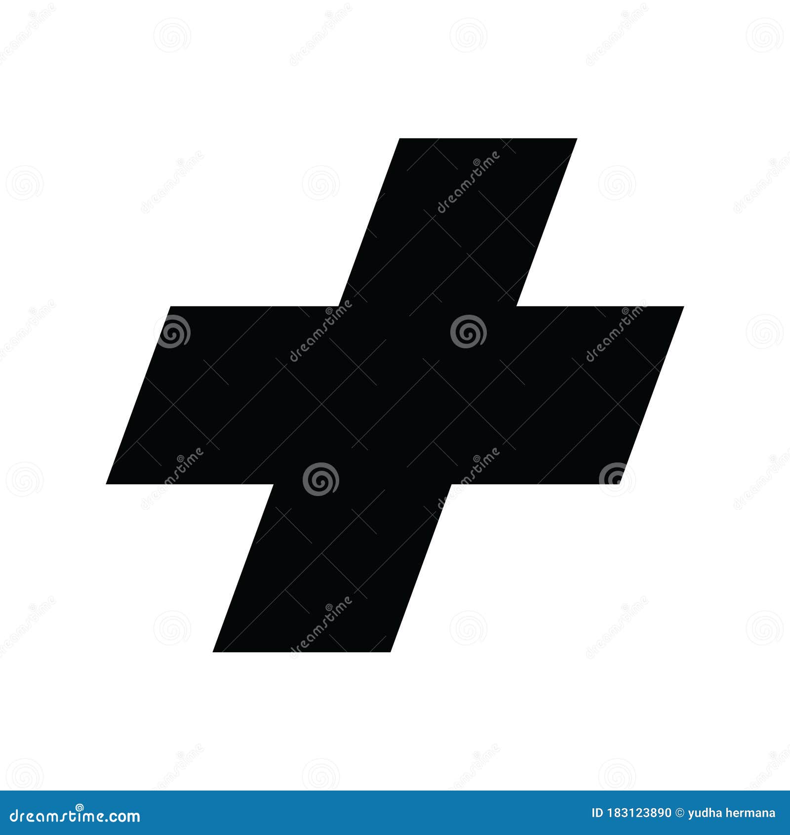 Italic Speedy Plus Flat Vector Illustration Stock Vector - Illustration ...