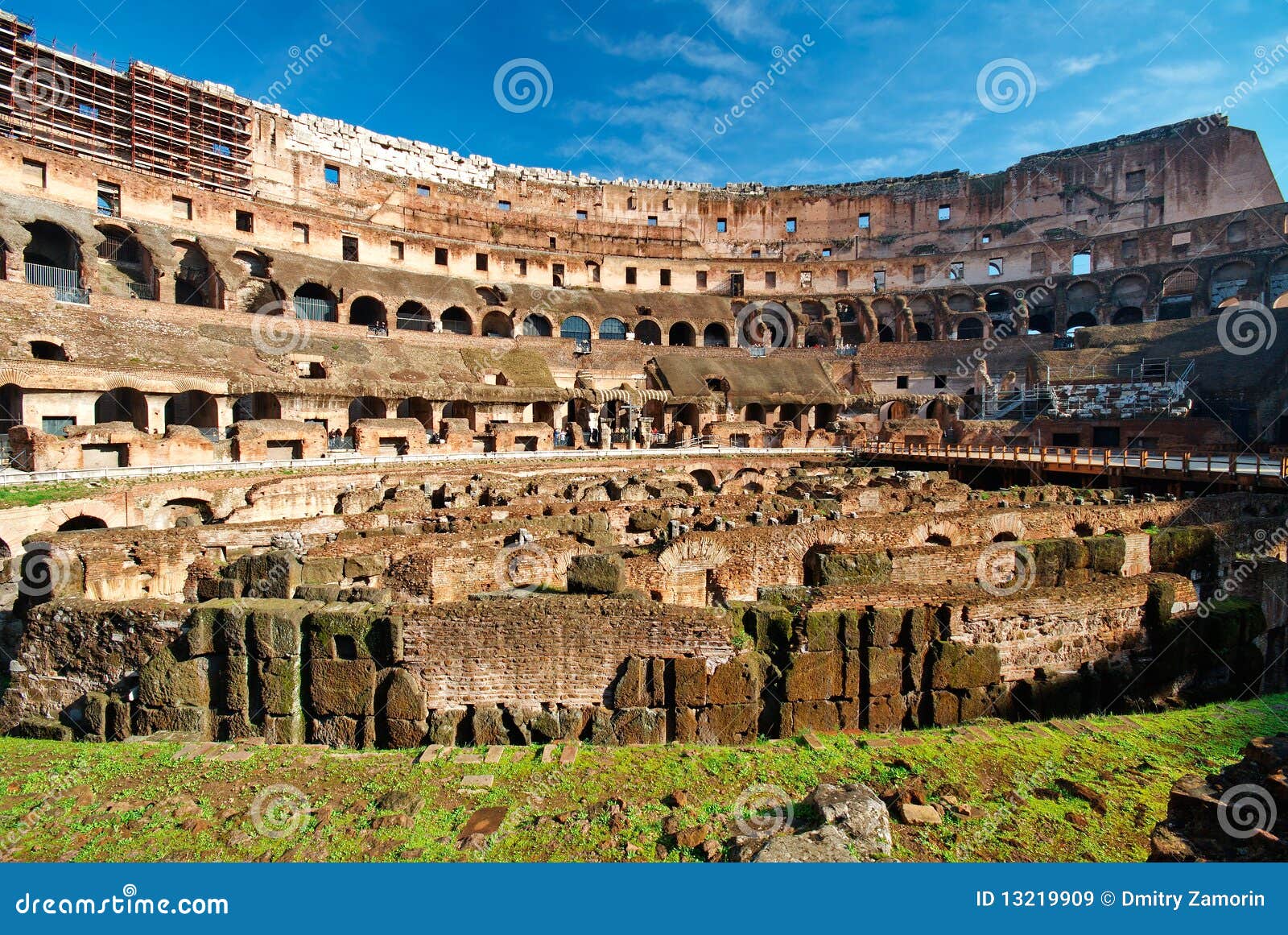 Italien. Rom (Rom). Colosseo (Kolosseum) Stockbild - Bild von kolosseum ...
