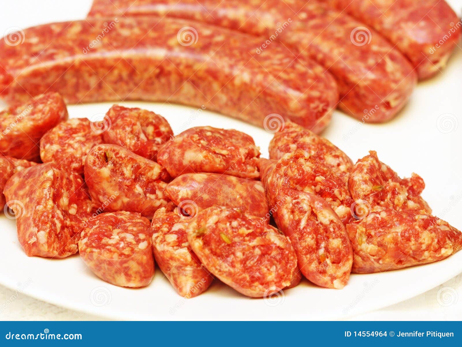Italienische Wurst stockfoto. Bild von authentisch, wurst - 14554964