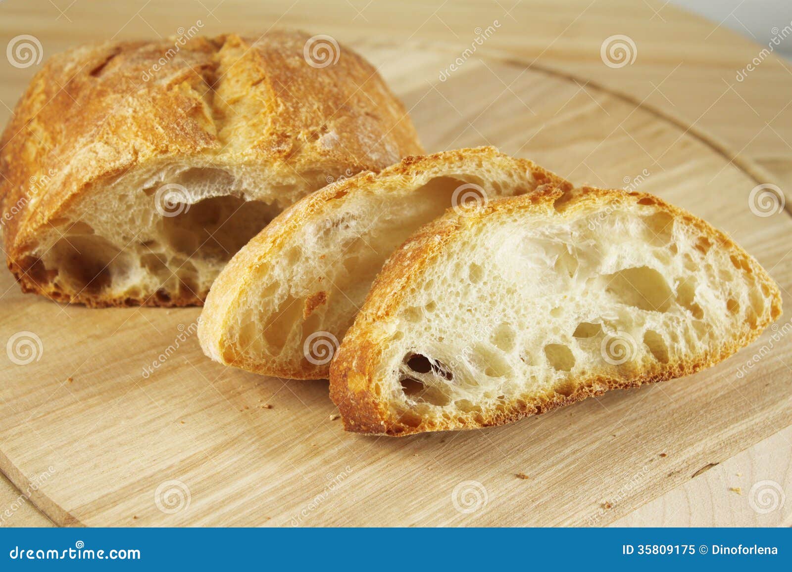Italienisches Ciabatta Brot Stockbild - Bild von handwerker, sauerteig ...