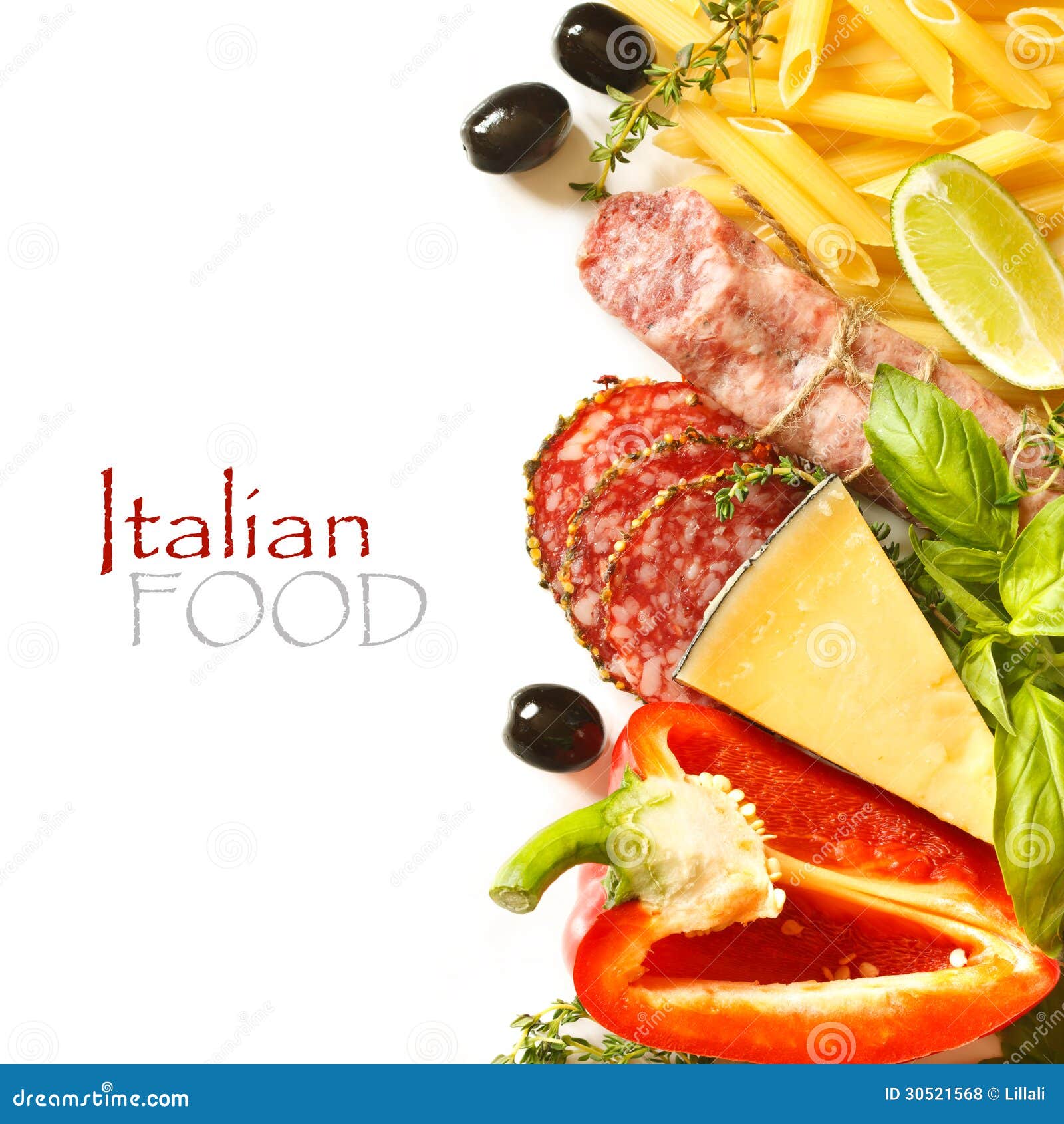 Italiensk mat. arkivfoto. Bild av makaroni, traditionellt - 30521568