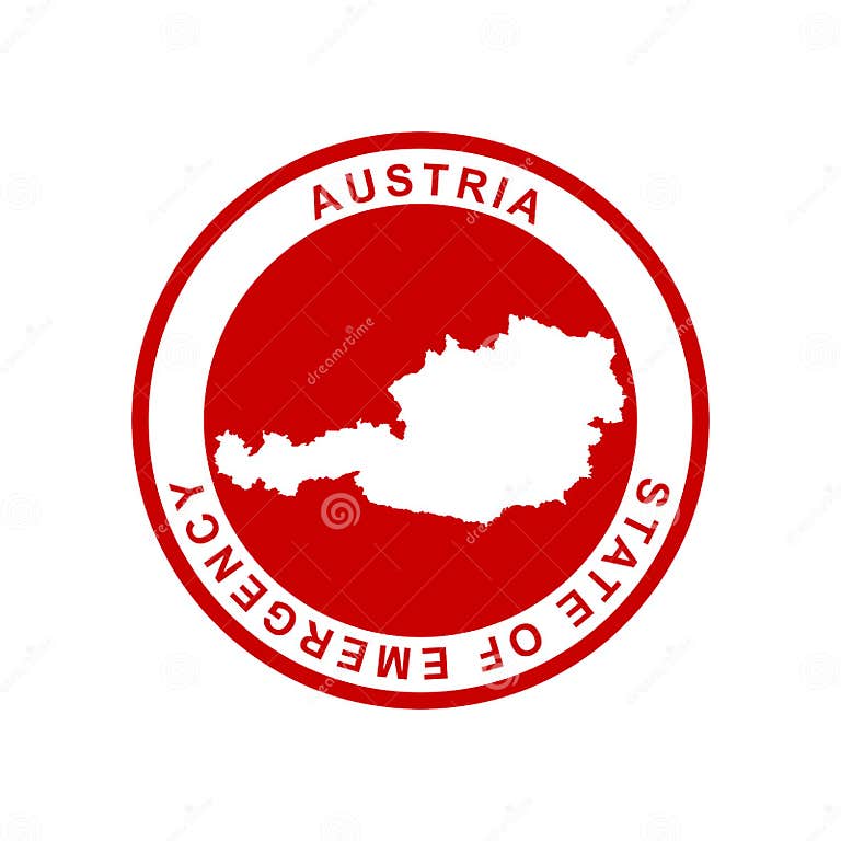State of Emergency, Vector, Austria Stock Vector - Illustration of ...