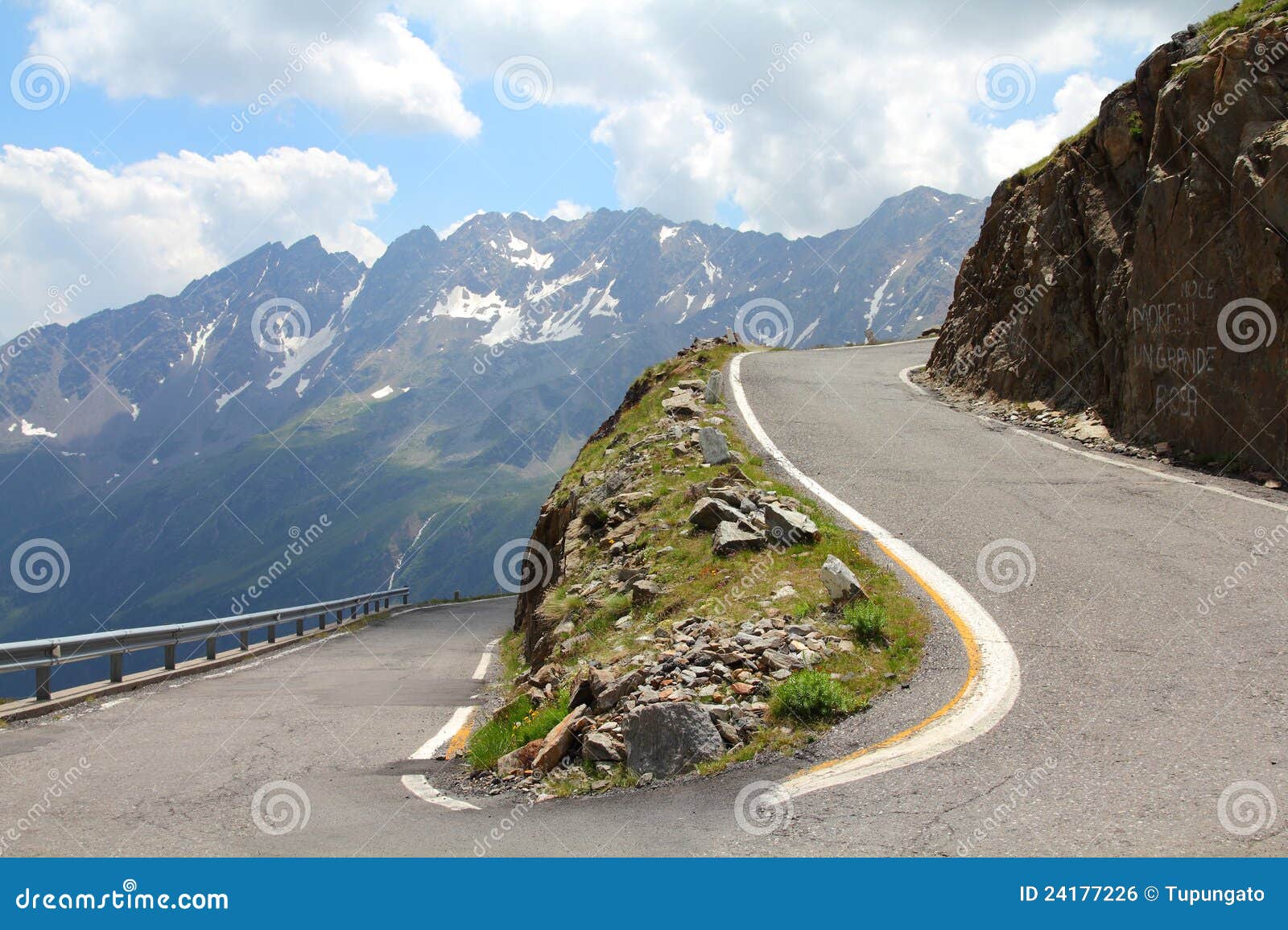 Italy - Alpine road stock photo. Image of range, scenery - 24177226