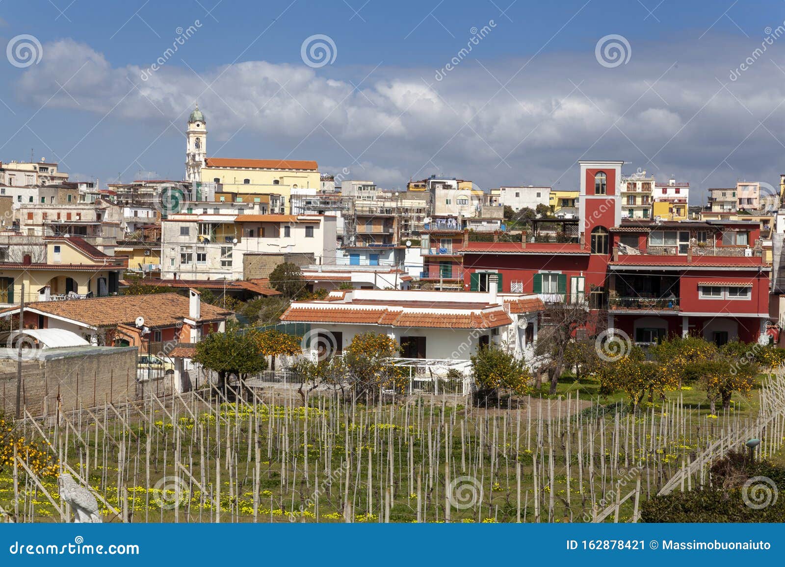 Italy, Campania, Bacoli stock image. Image of blue, italian - 162878421