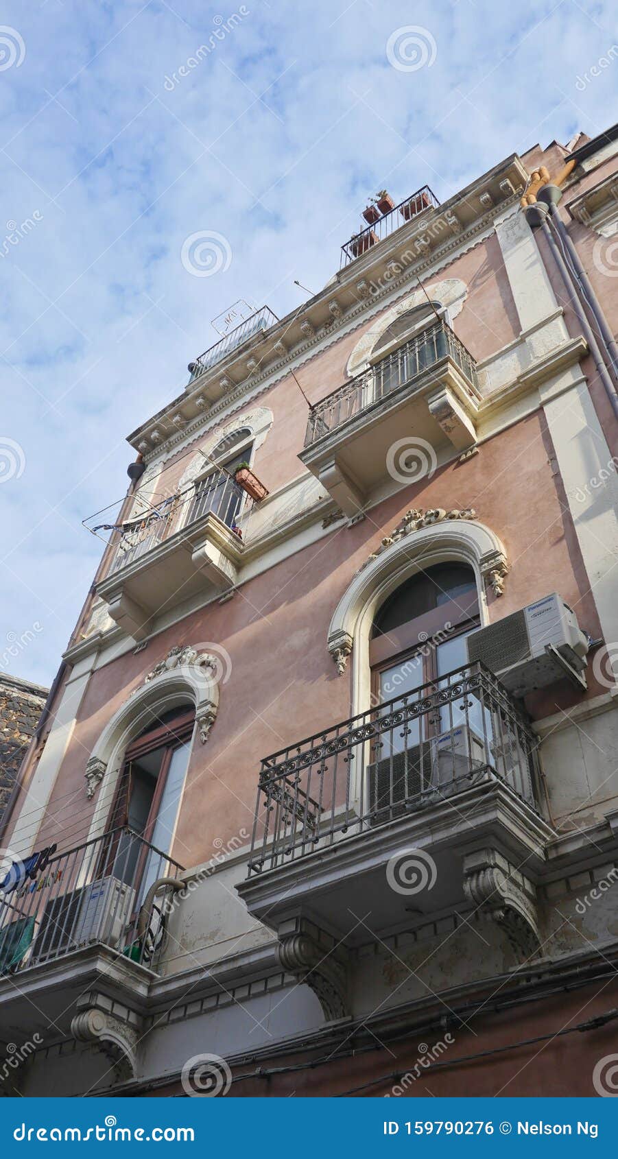 Italy, Catania Ancient Building and Infrastructure Stock Photo - Image ...