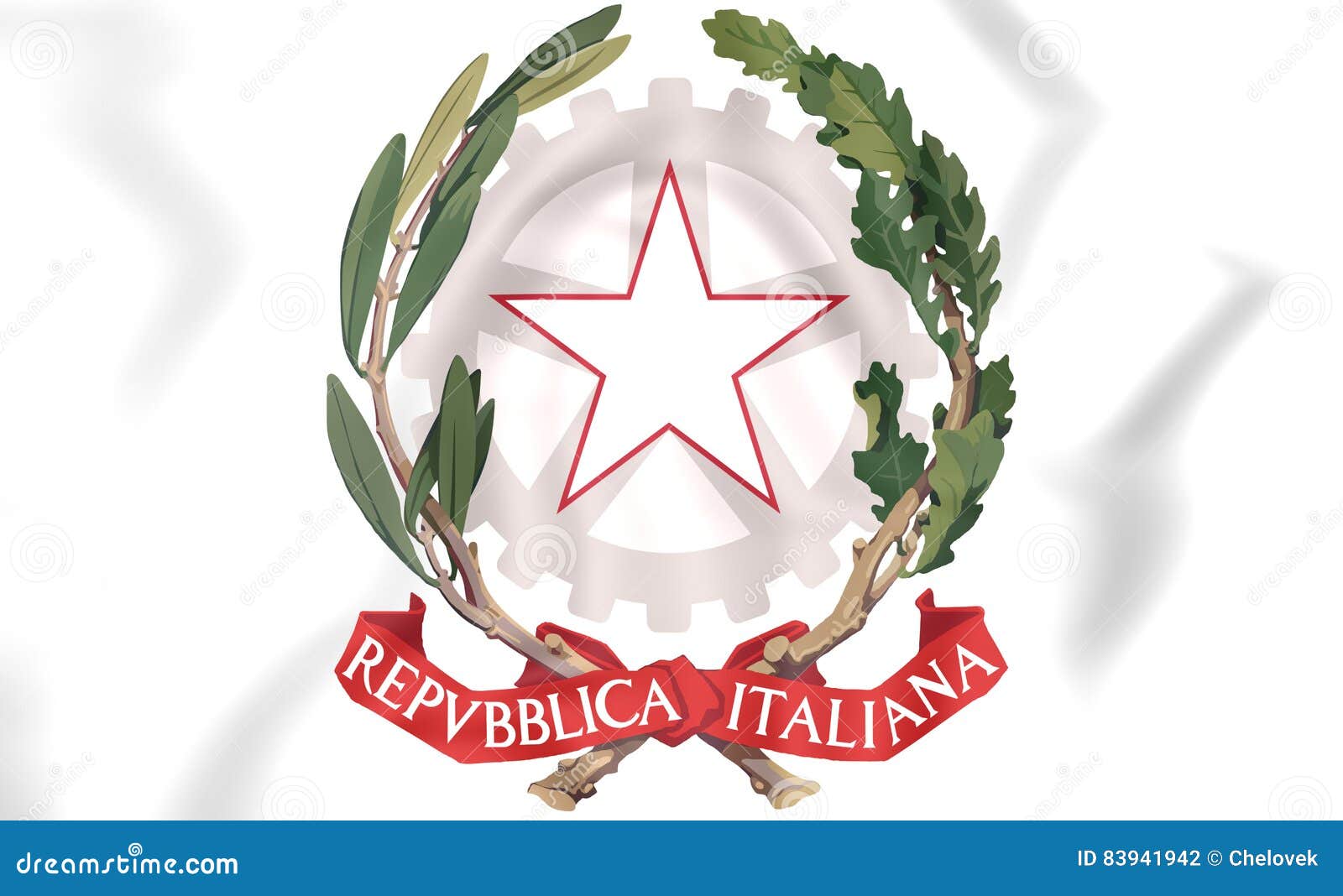 Italy Coat of Arms. stock illustration. Illustration of curve - 83941942