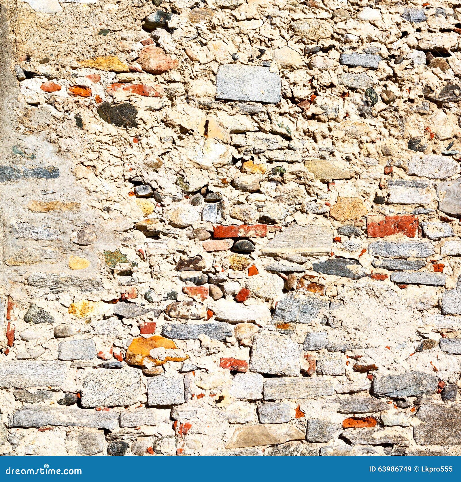 Italy and Cracked Step Brick in Old Wall Texture Material Stock Image ...