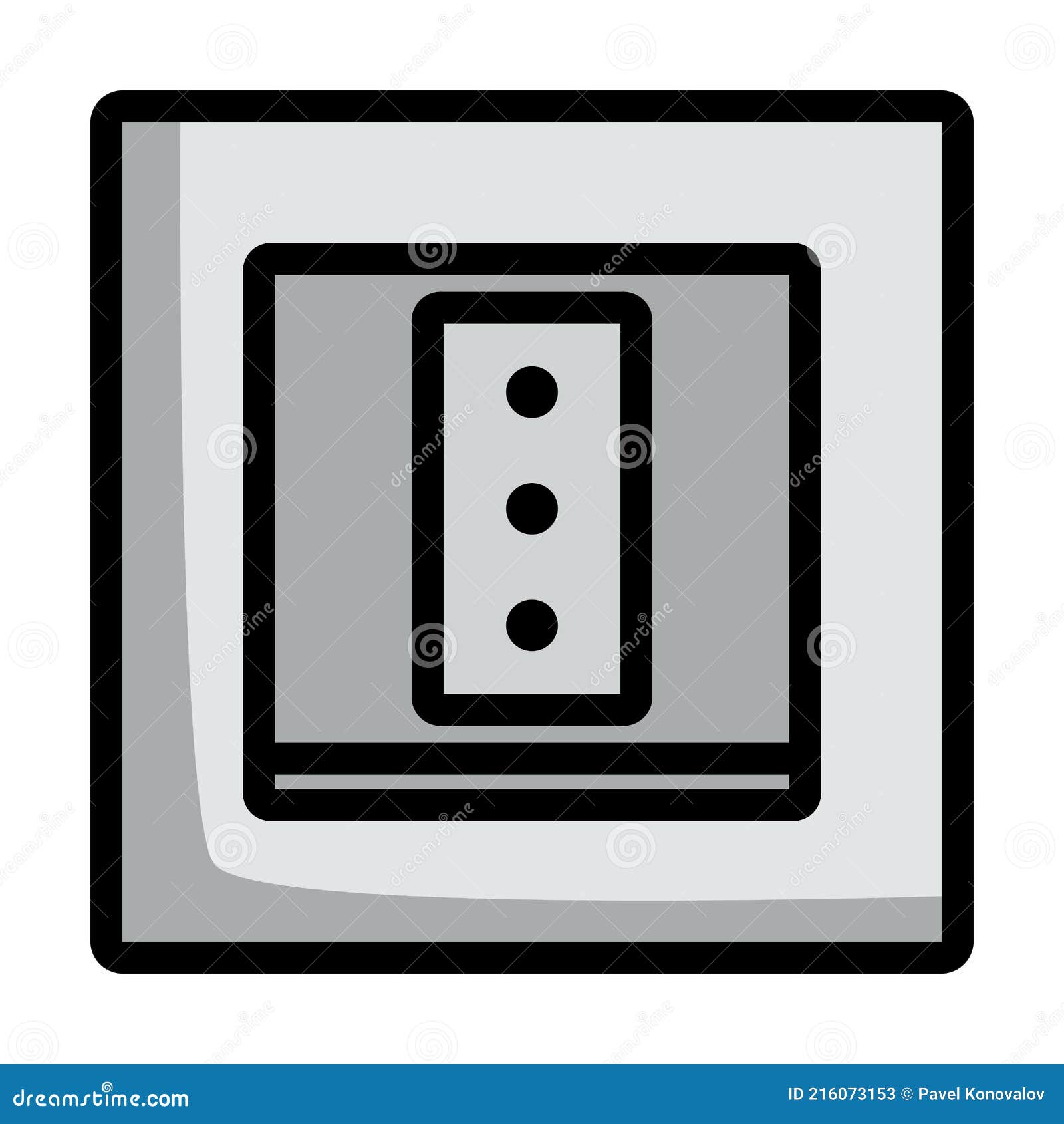 Socket Icon Vector Isolated On White Background, Socket Sign , Dark ...