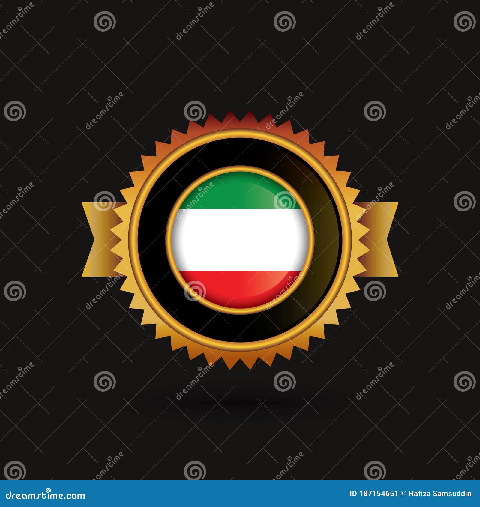 Italy Flag Badge. Vector Illustration Decorative Design Stock Vector ...
