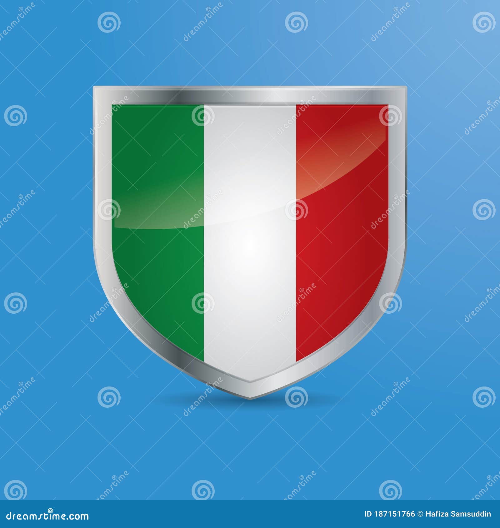 Italy Flag Button. Vector Illustration Decorative Design Stock Vector ...