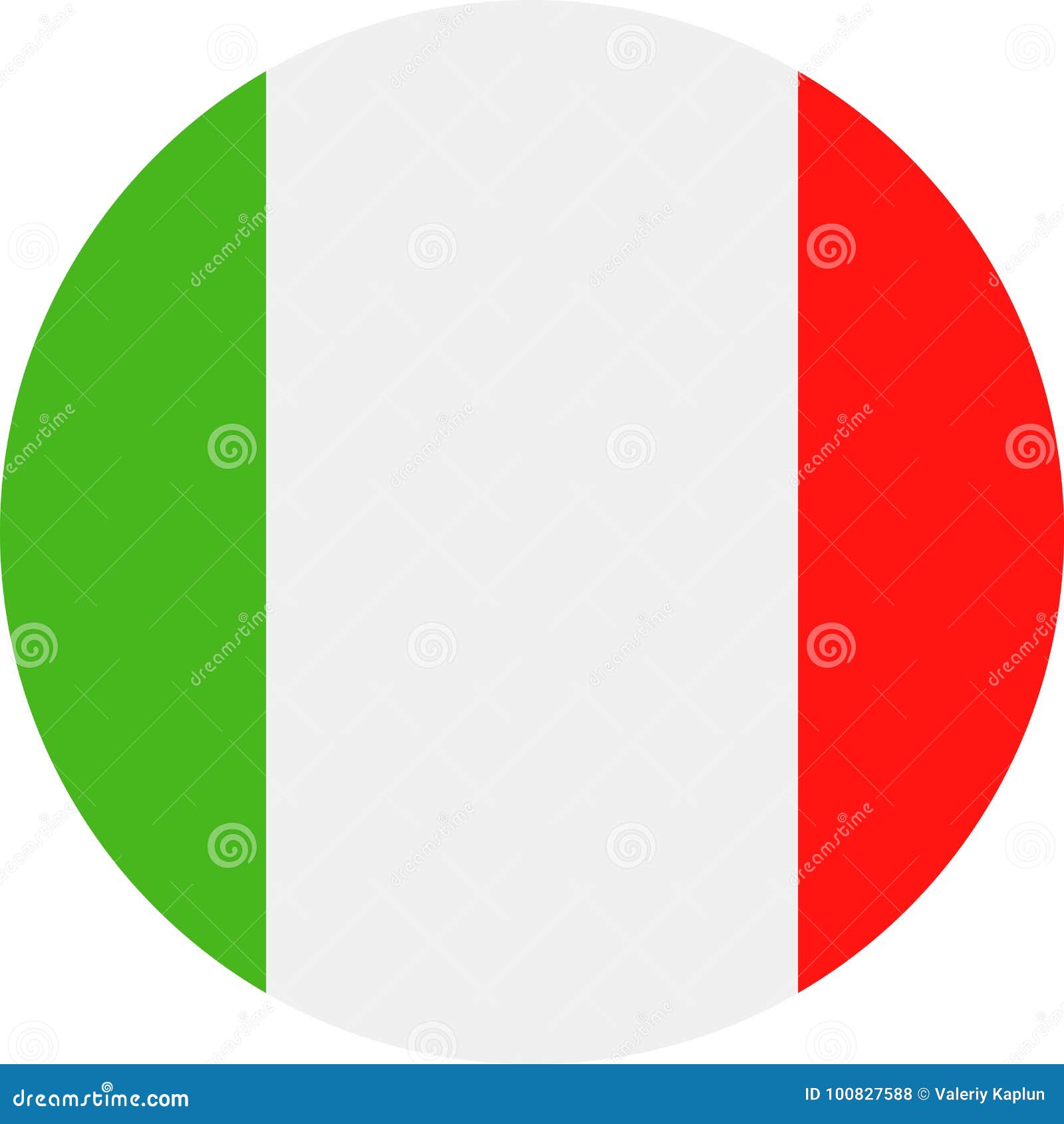 Italy Flag Vector Round Flat Icon Stock Illustration - Illustration of ...