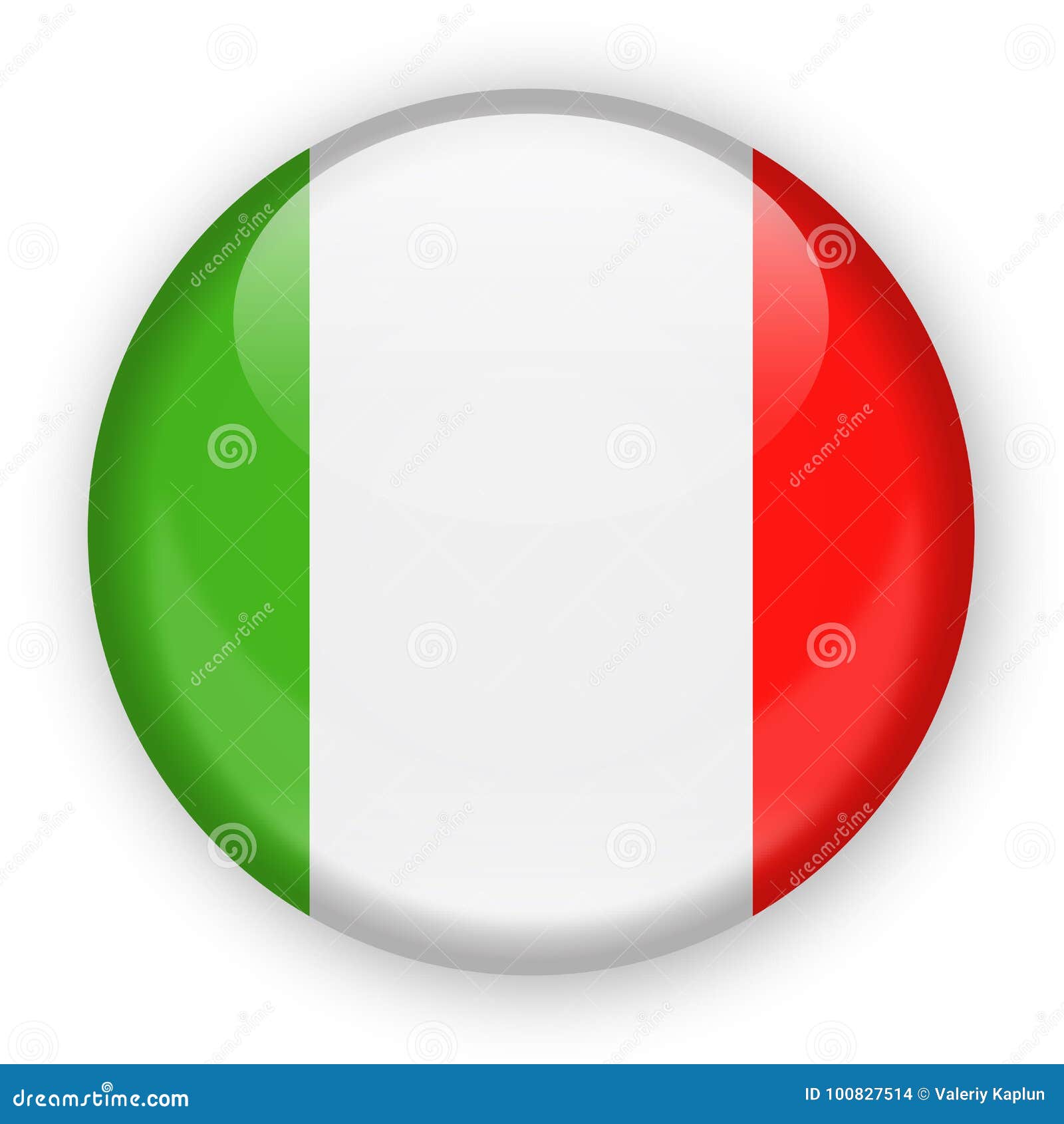 Italy Flag Vector Round Icon Stock Illustration - Illustration of ...