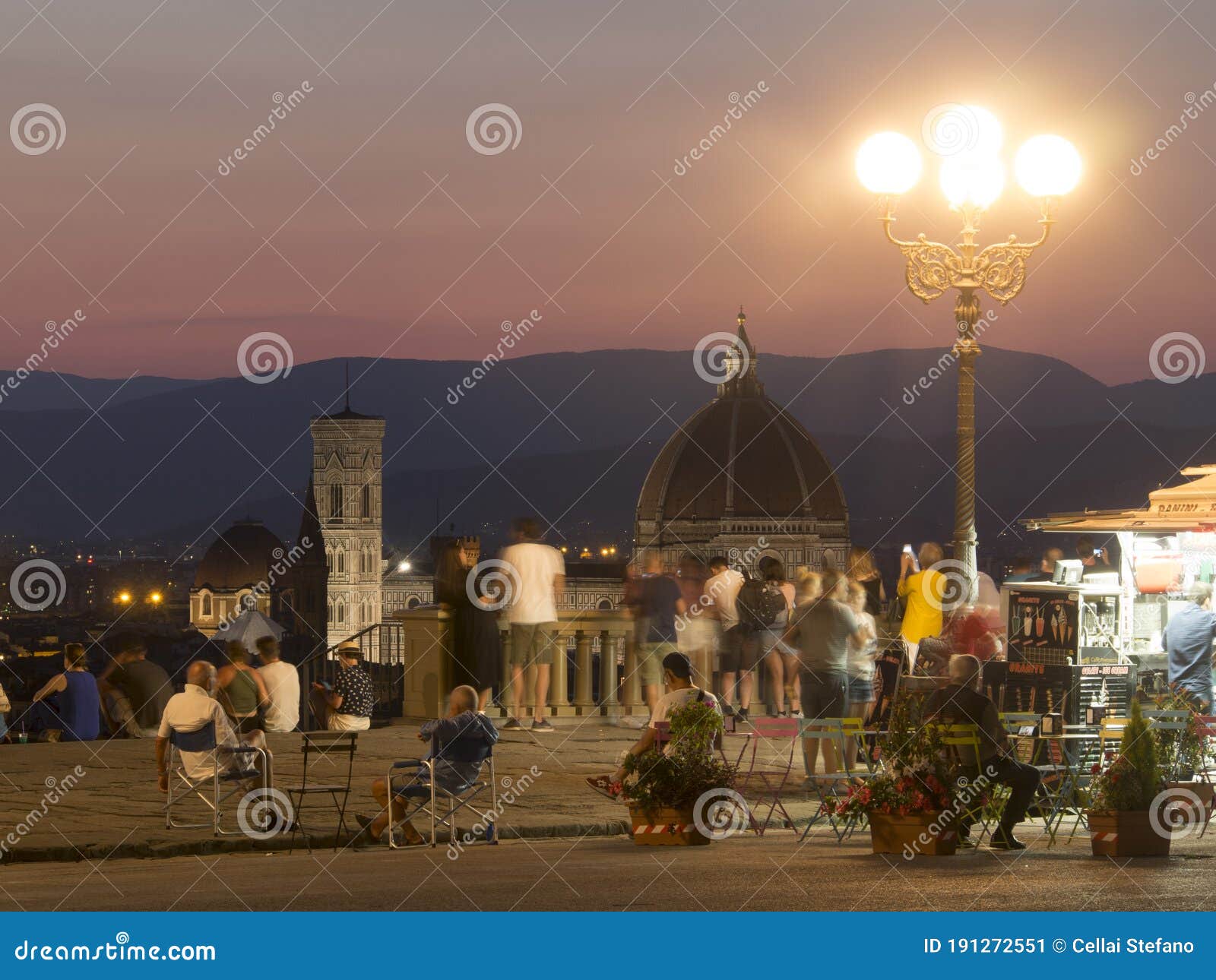 Italy, Florence, View from Michelangelo Square. Editorial Photo - Image ...