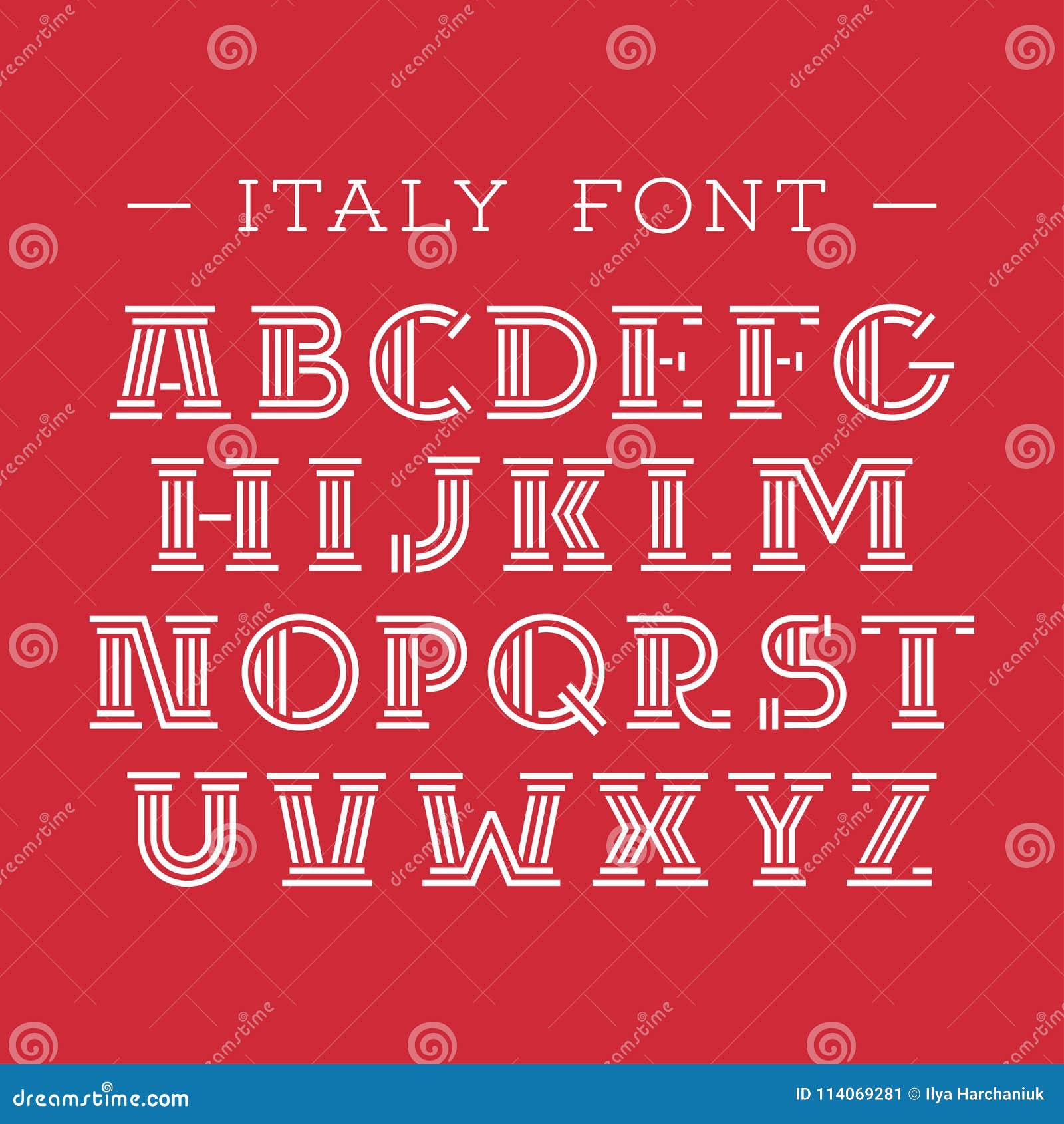 Italy Alphabet