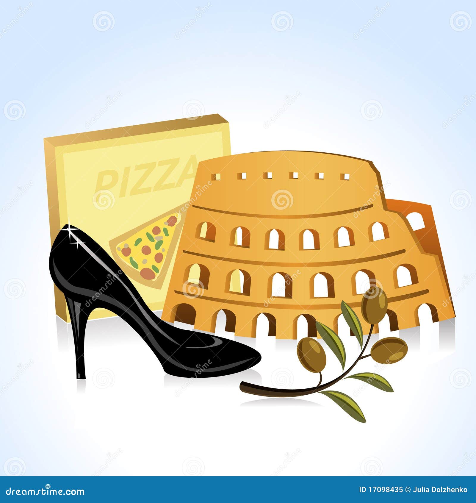 Italy icon stock vector. Illustration of ancient, architecture - 17098435