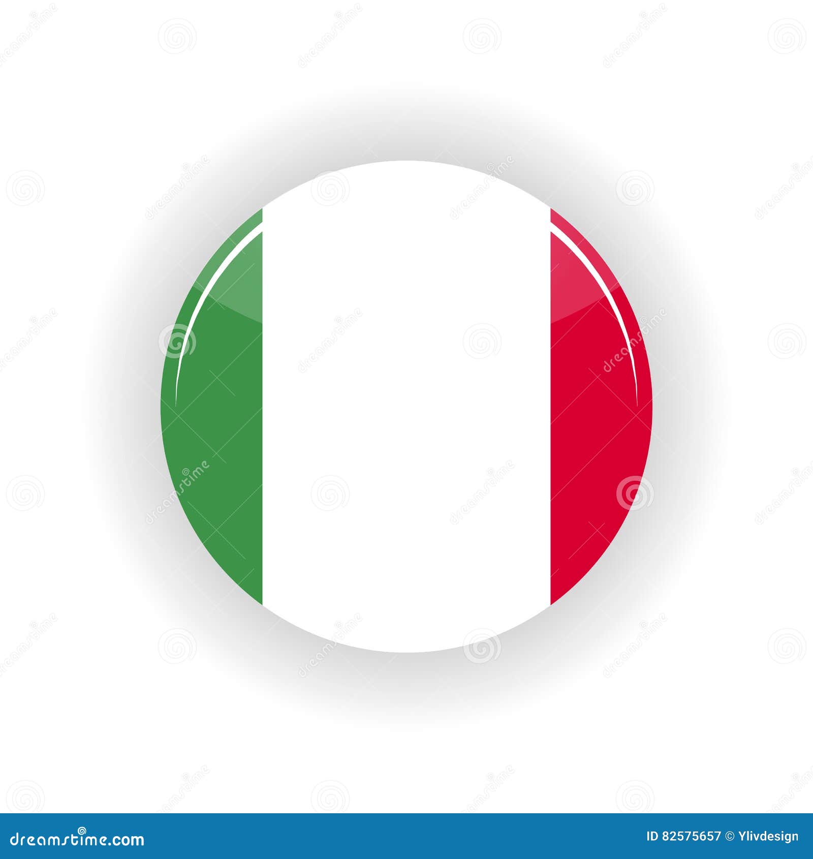 Italy icon circle stock vector. Illustration of journey - 82575657
