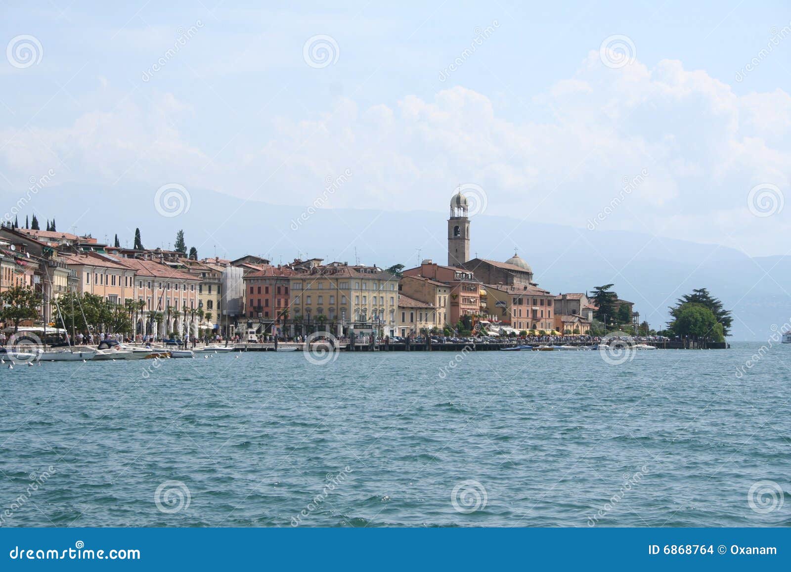 Italy. Lake Garda. Salo Town Stock Photo - Image of breshia, tower: 6868764