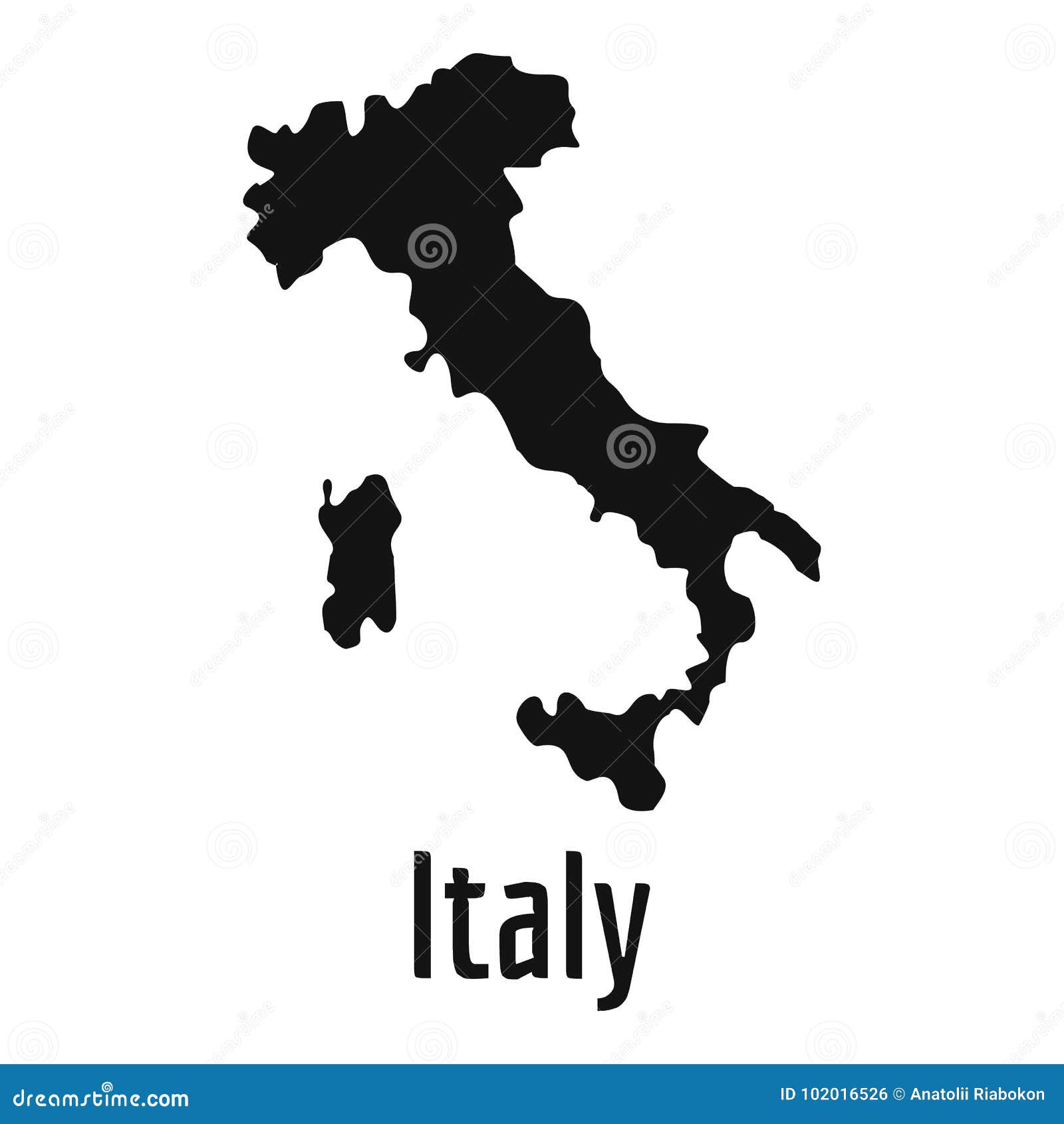 Simple Italy Map